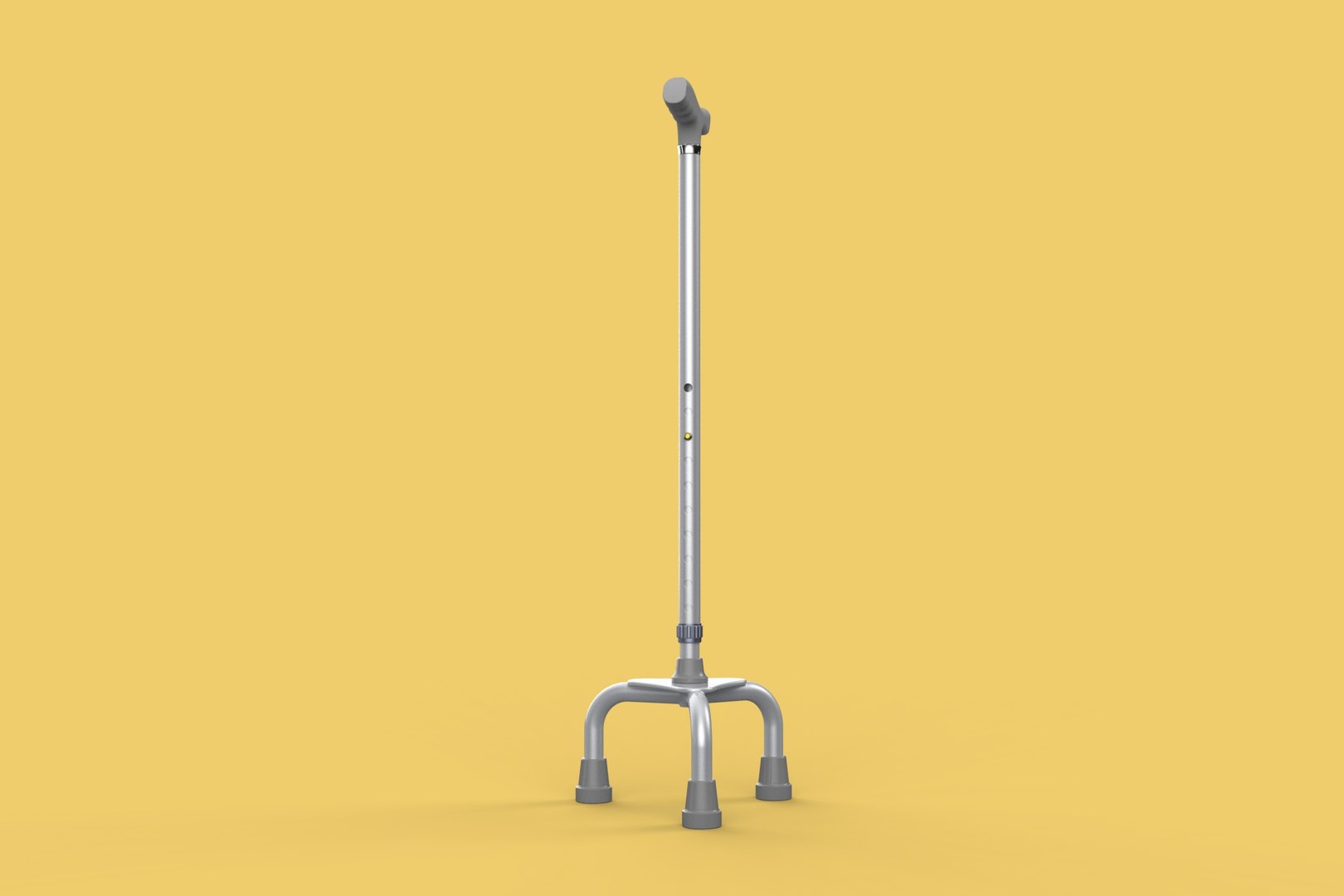 3D TRIPOD WALKING CANE AID ELDERLY STICK POLE GAIT 3 FEET LEG FOOT ...
