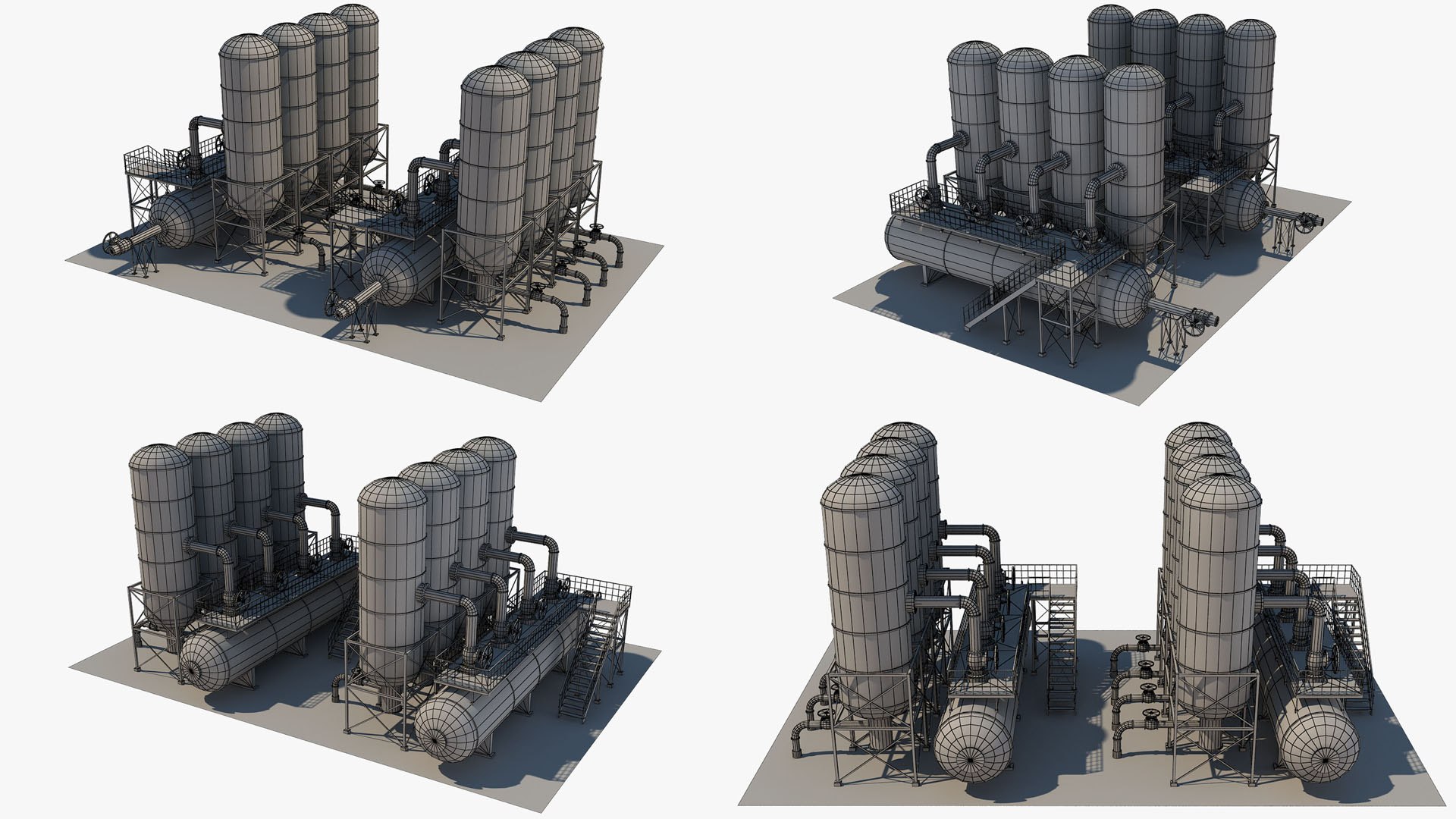 Industrial Silo 4 3D - TurboSquid 1528444