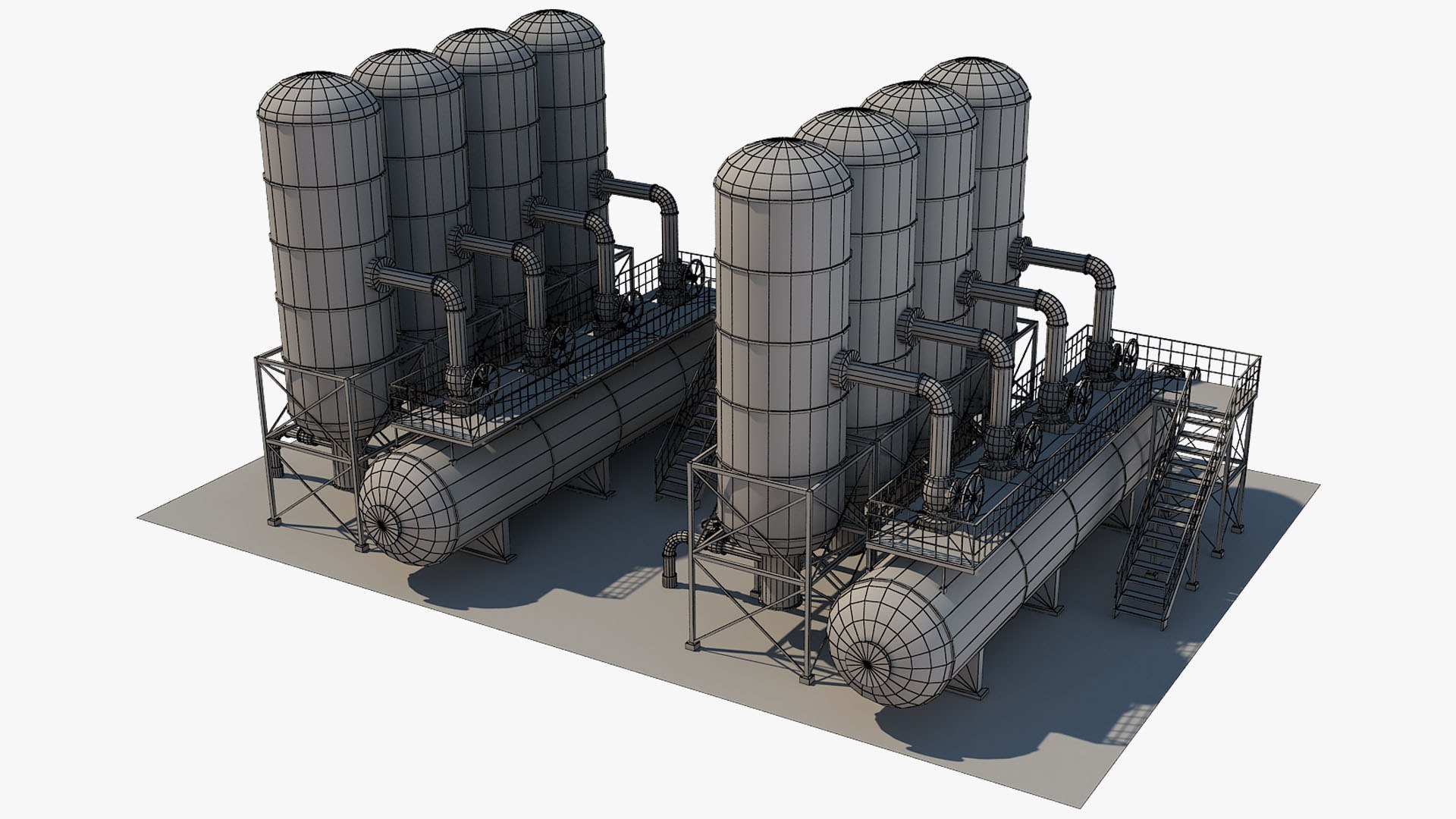 Industrial Silo 4 3D - TurboSquid 1528444