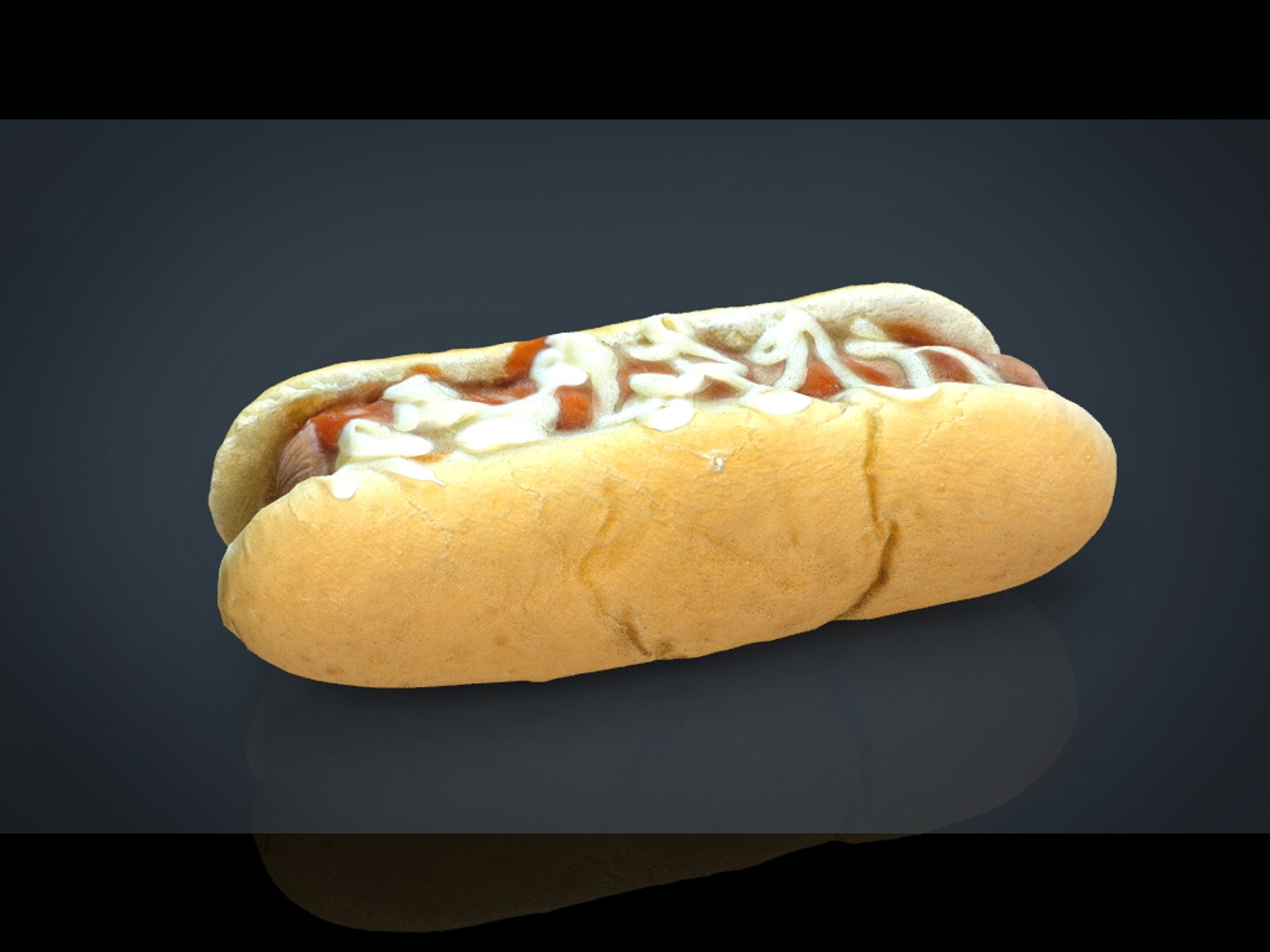 3d Max Realistic Hot Dog