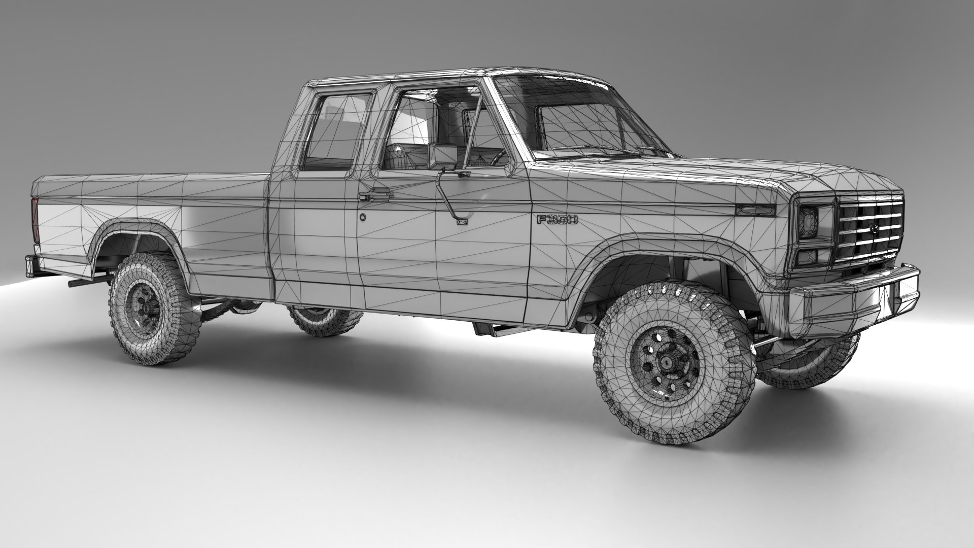 1984 F350 Xls 3D Model - TurboSquid 1361194