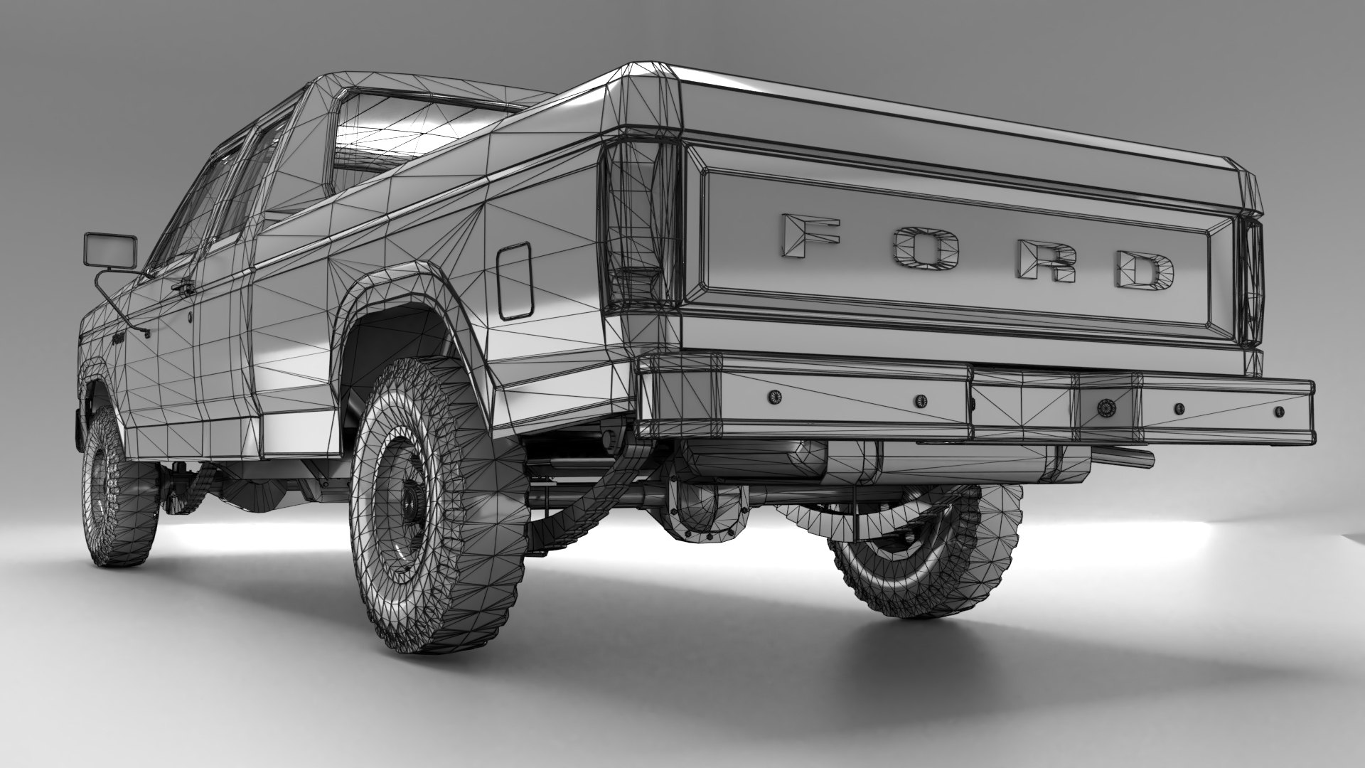 1984 F350 Xls 3D Model - TurboSquid 1361194
