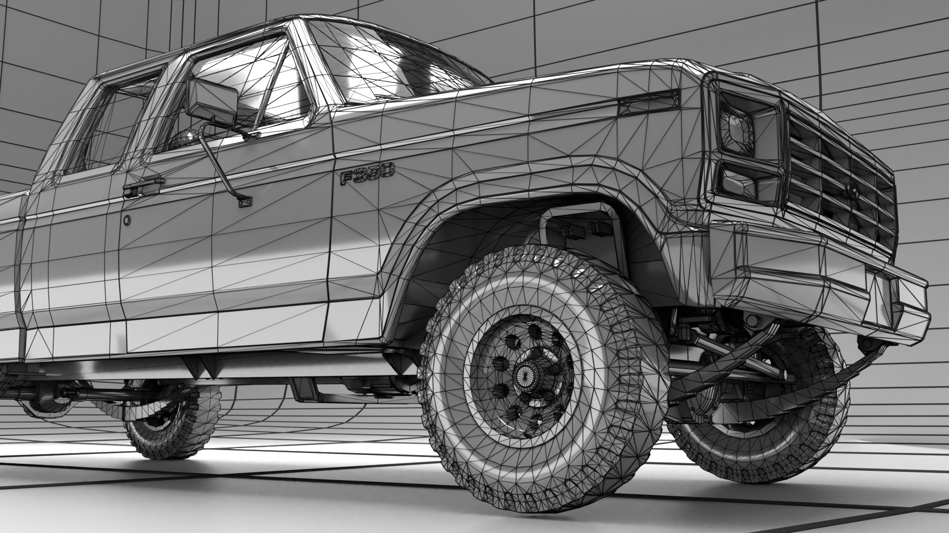 1984 F350 Xls 3D Model - TurboSquid 1361194