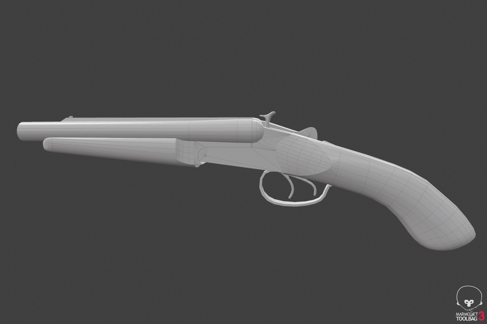 3D Sawed Shotgun Model - TurboSquid 1278618