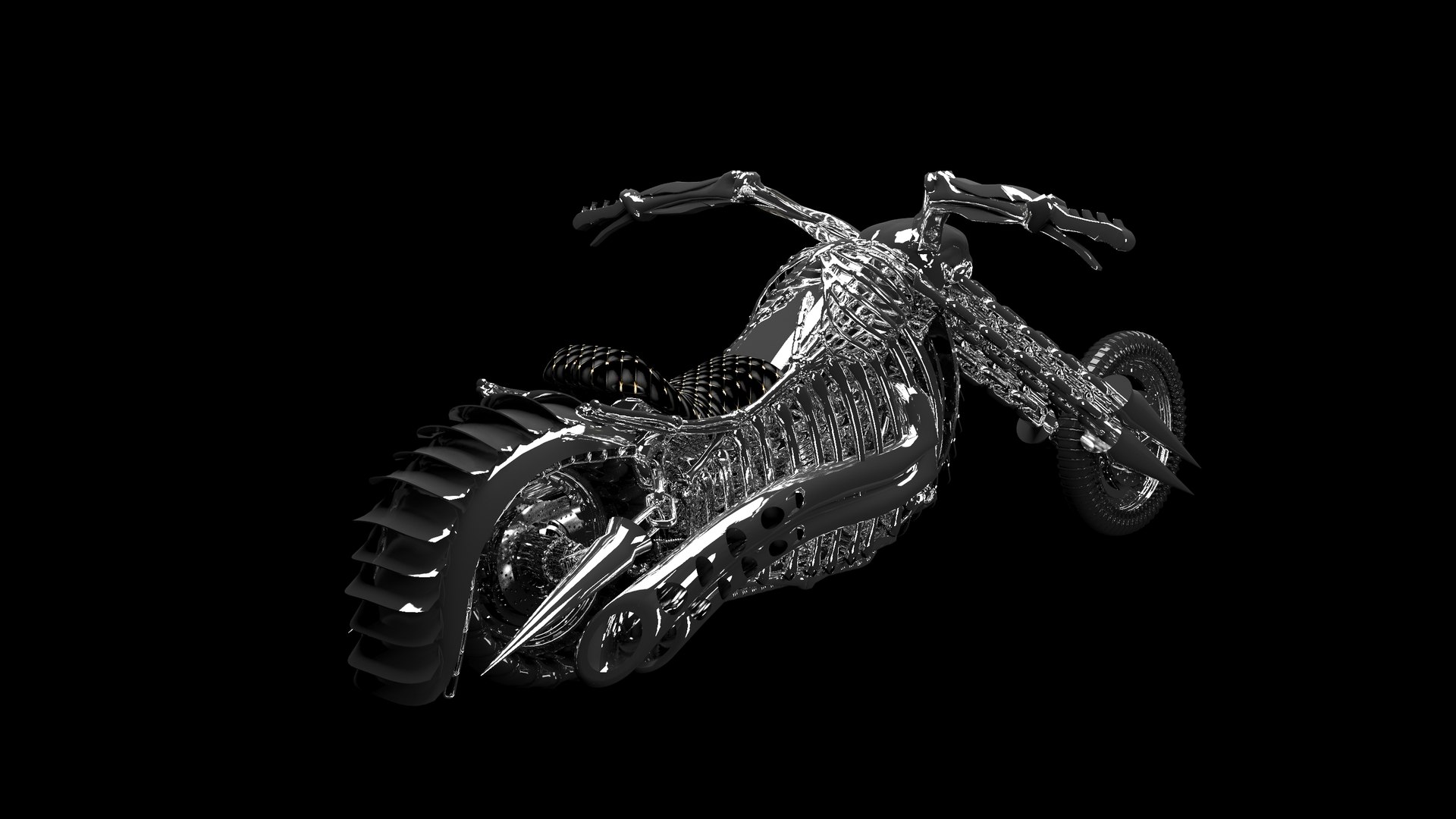 3D Ghost Rider Hell Bike - TurboSquid 1815460