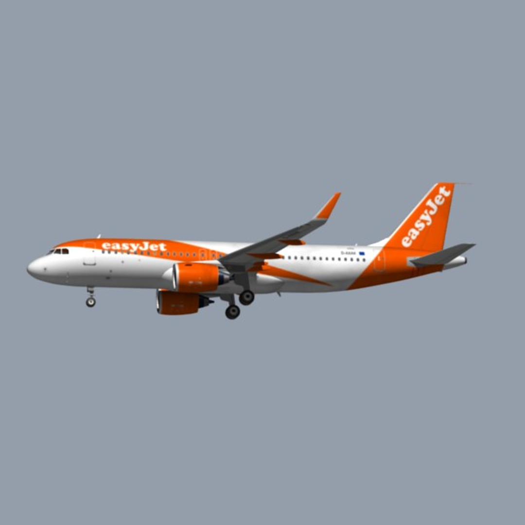 3d Model Airbus A320 Easyjet