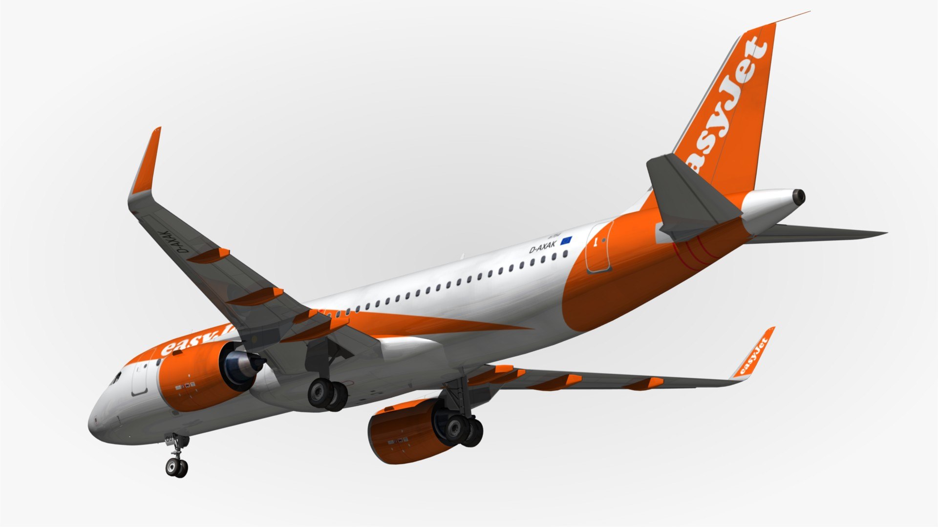 3d Model Airbus A320 Easyjet