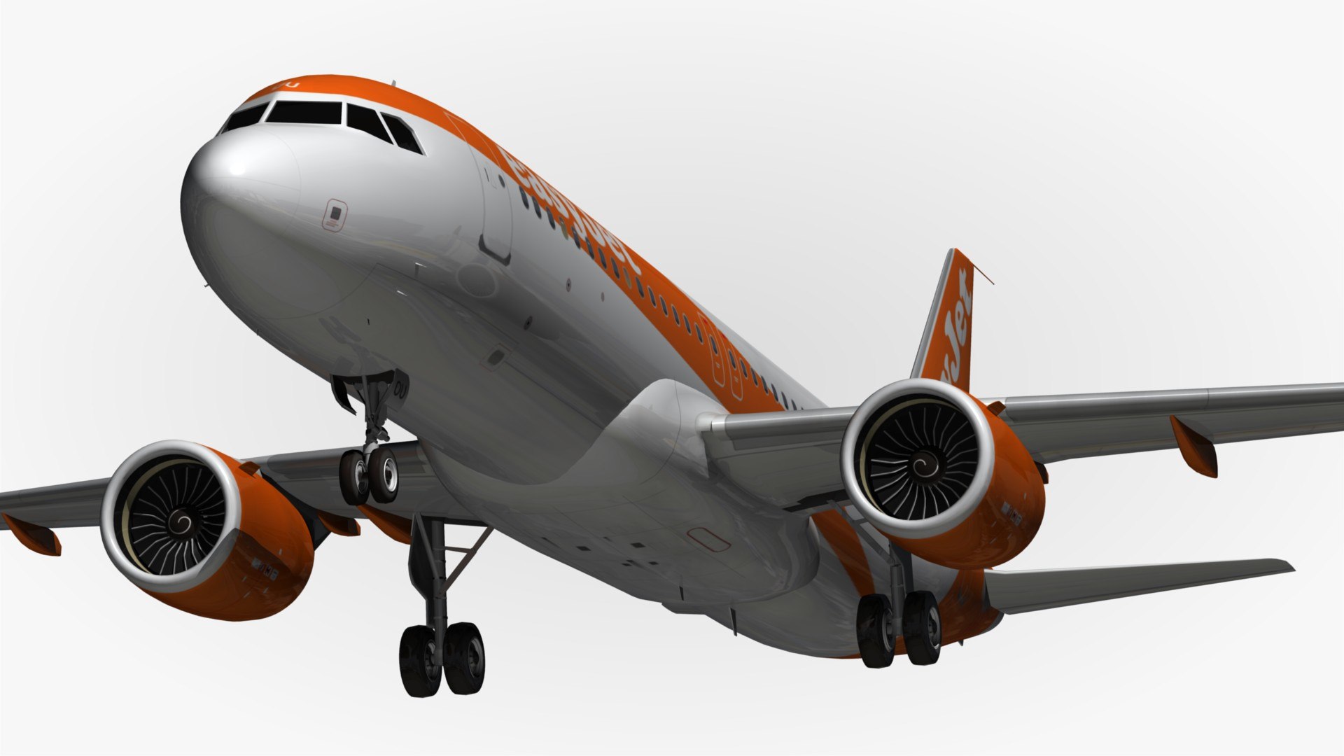 3d Model Airbus A320 Easyjet