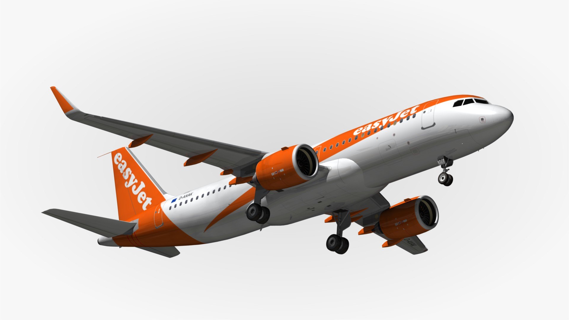 3d Model Airbus A320 Easyjet