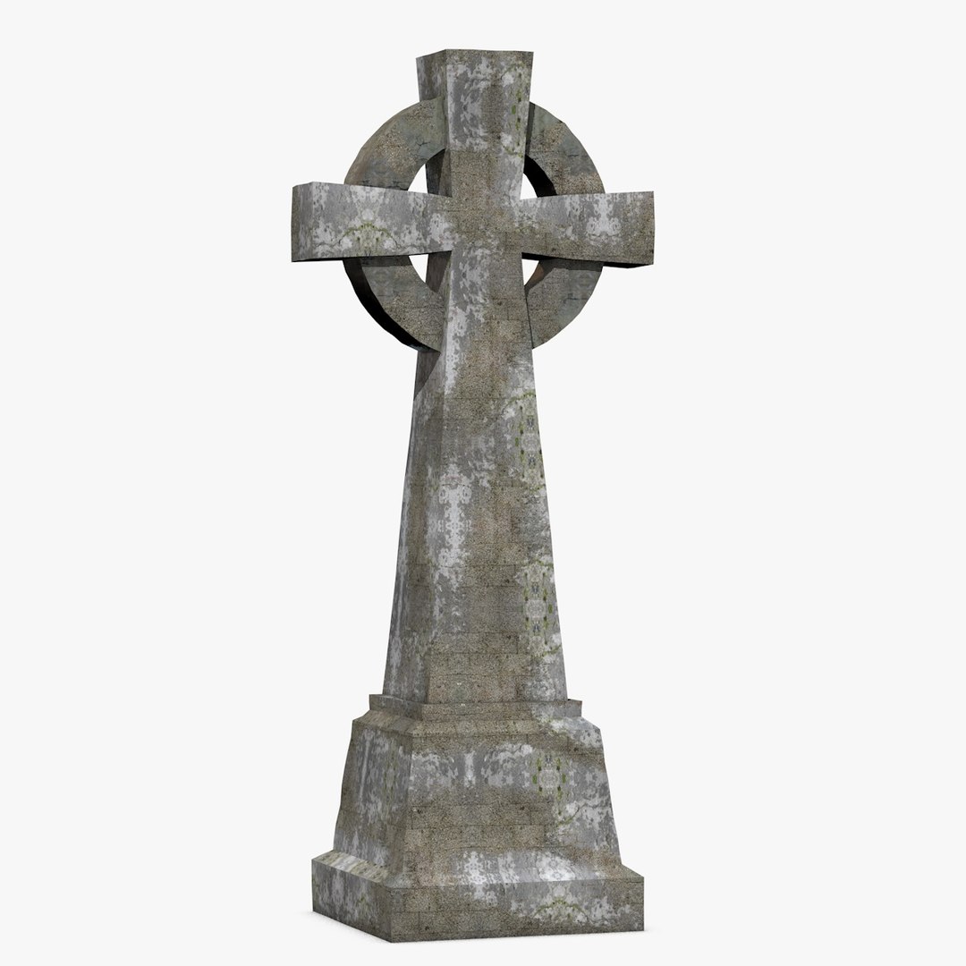Stone Gravestone Grave 3d Obj