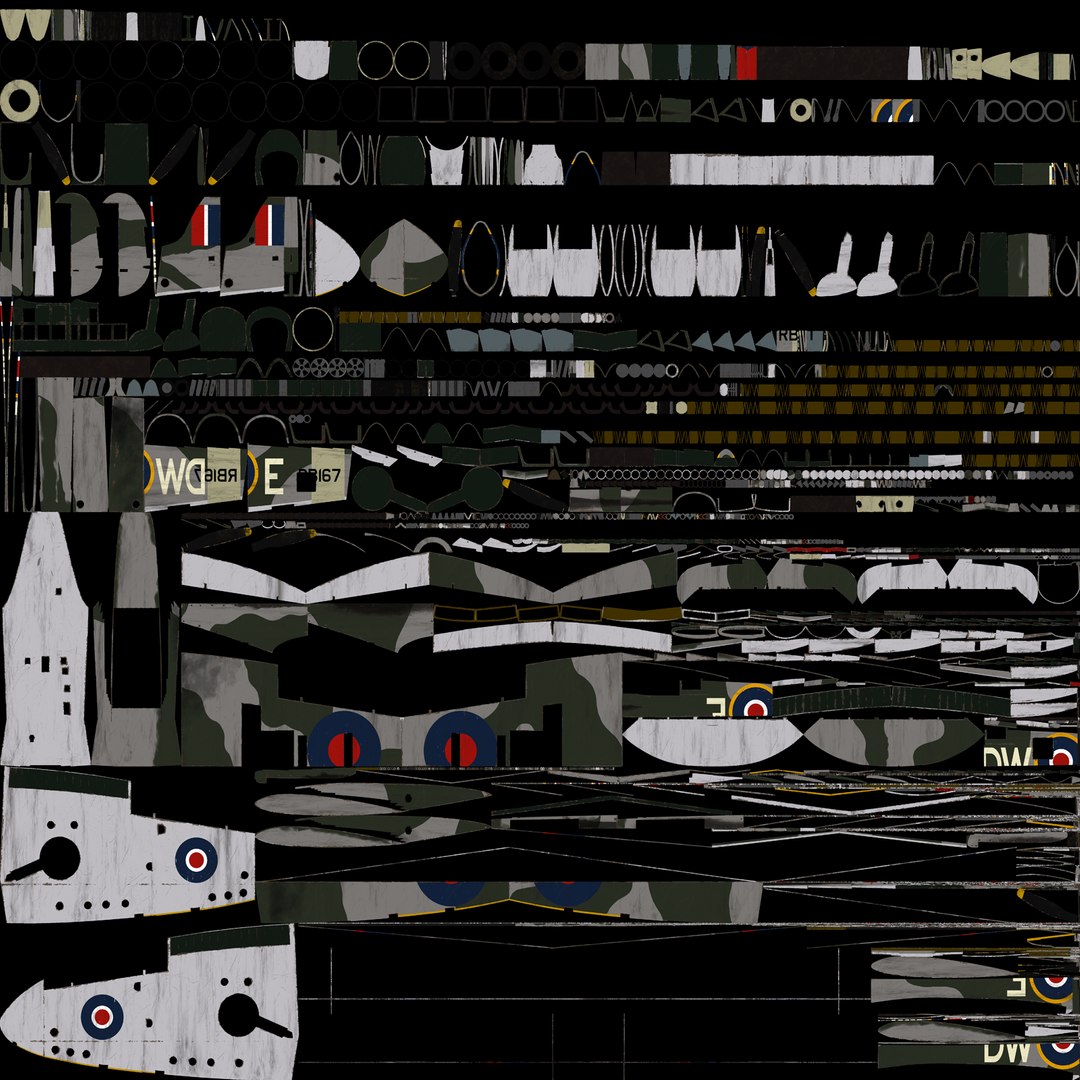 Supermarine Spitfire Squadron Aircraft Lwo