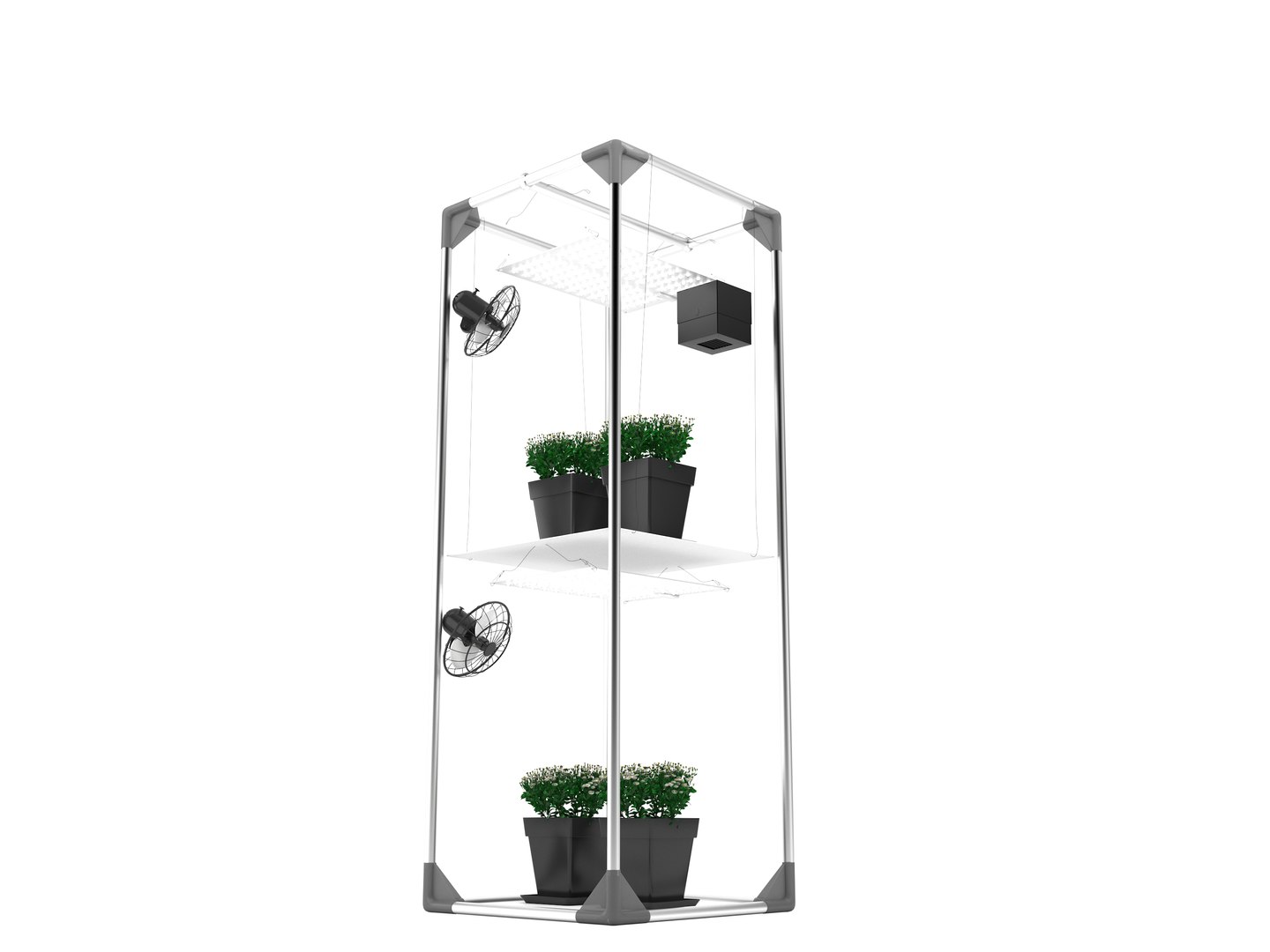 3D Grow Box Tent- Vertical - TurboSquid 2422708