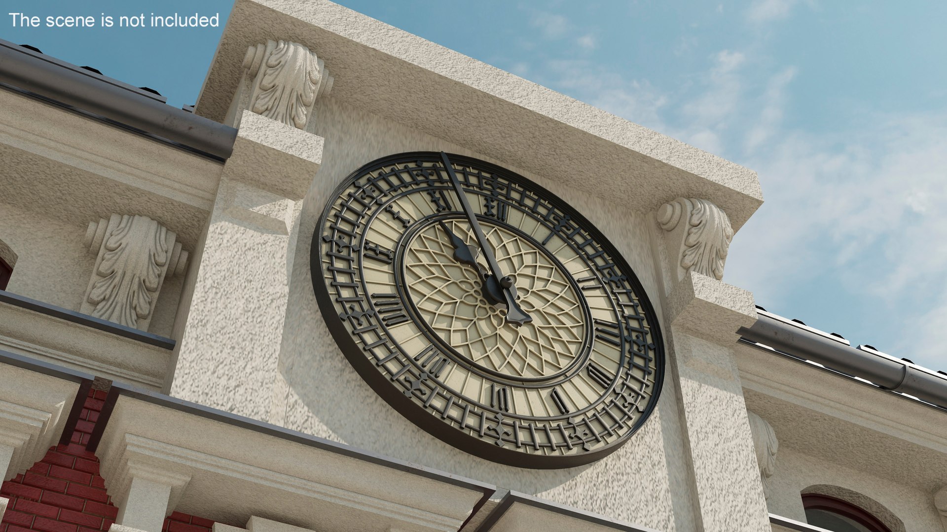 3D Gothic Tower Clock Dial - TurboSquid 2399375