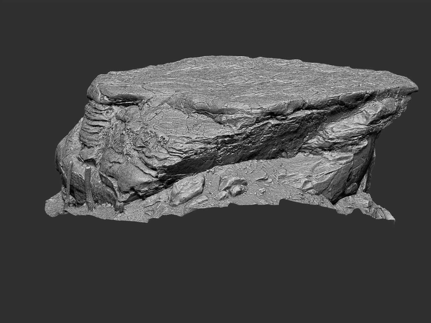 3d Model Giant Stone Boulder 16k