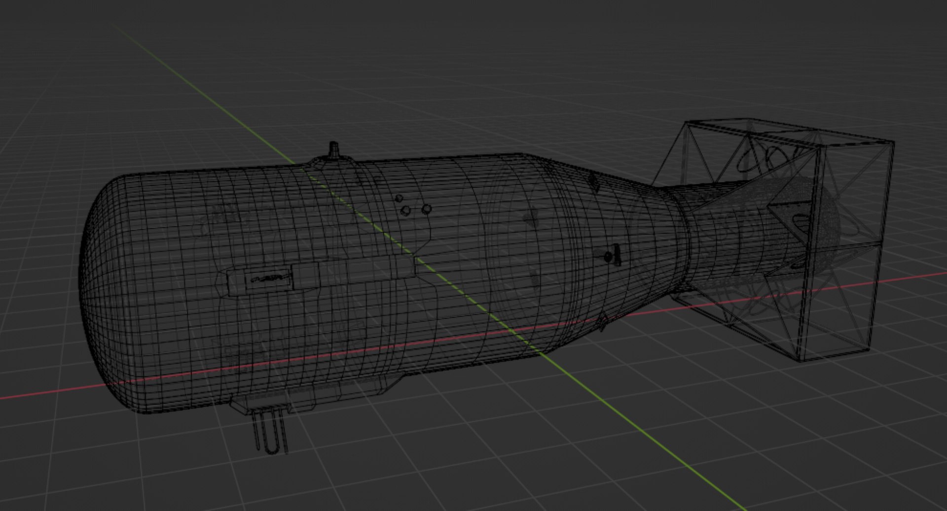 3D Little Boy Atomic Bomb Model - TurboSquid 2105237