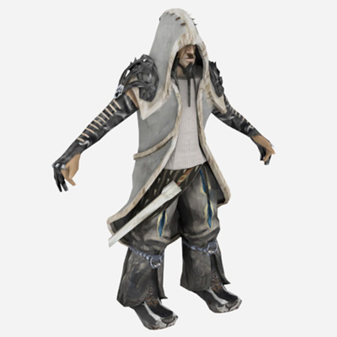 3d model wolf human