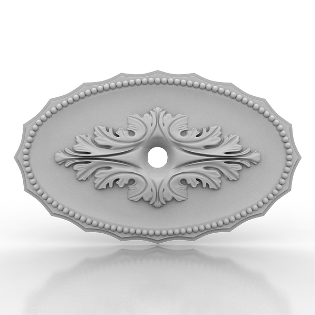 3d Model Of Ceiling Medallion