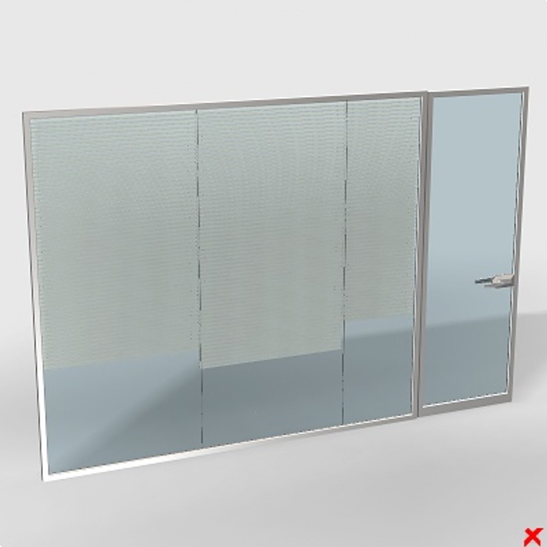 3ds max glass door