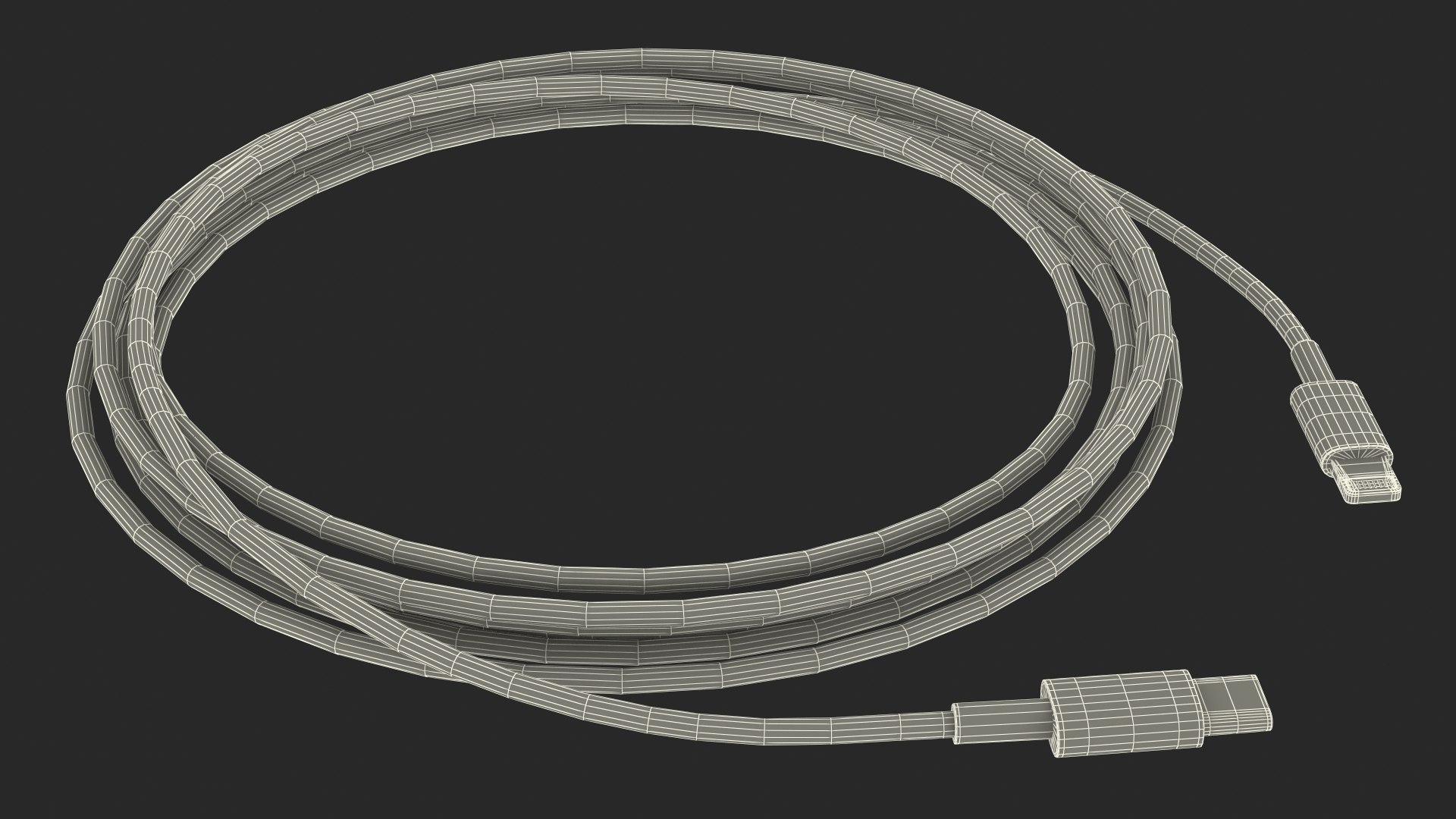Usb type-c lightning cable 3D - TurboSquid 1596474