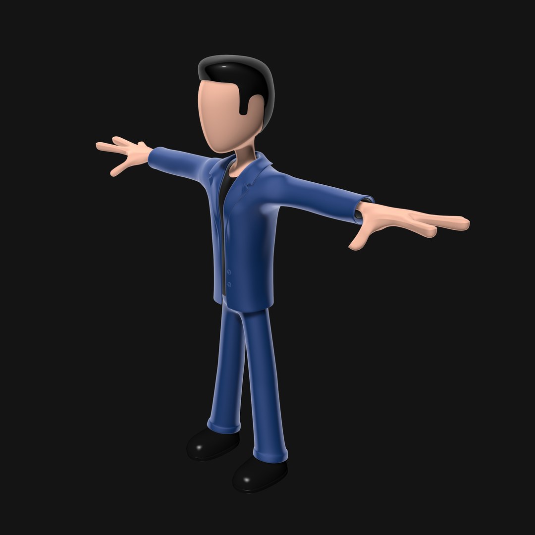 office worker 3d model