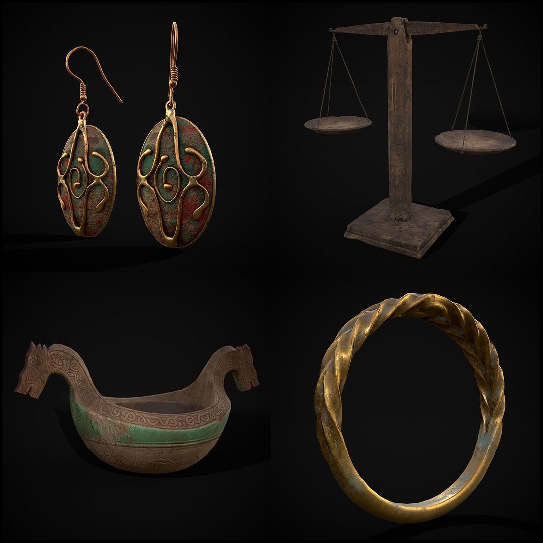 3D Medieval Prop Mix Thirty Five - TurboSquid 2064647