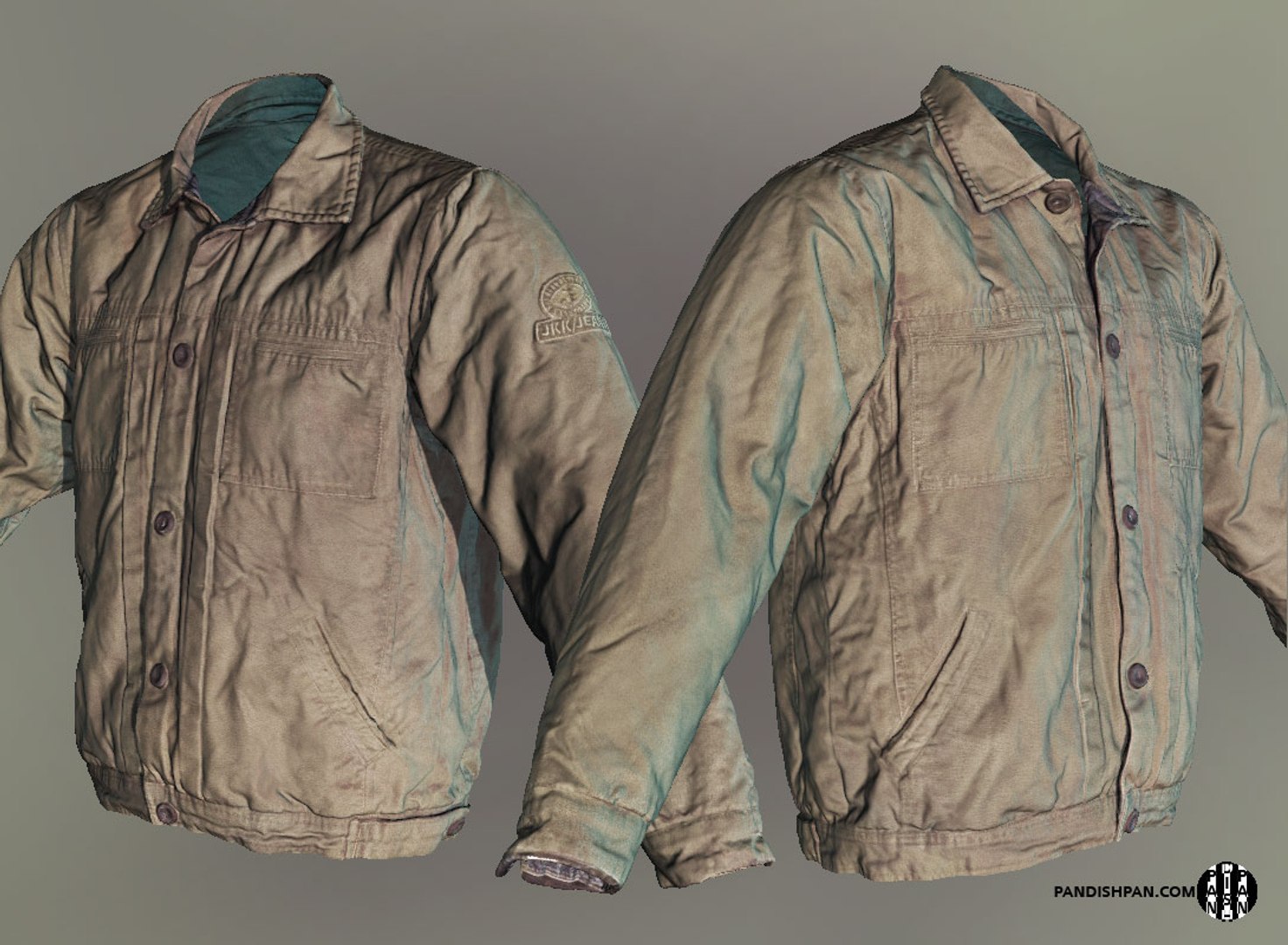 3d scan male jacket zbrush