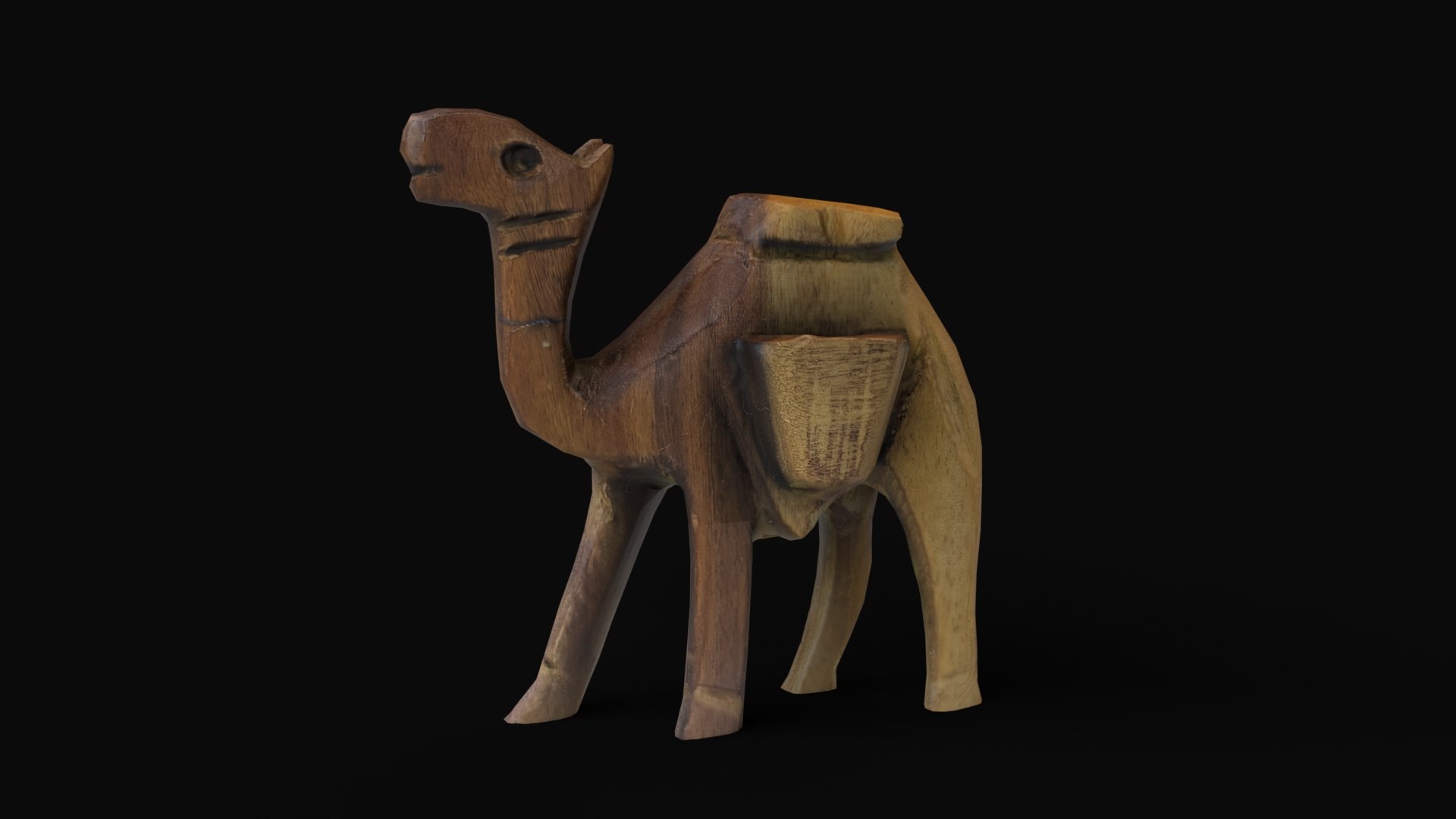 3D Wooden Camel - TurboSquid 2118591