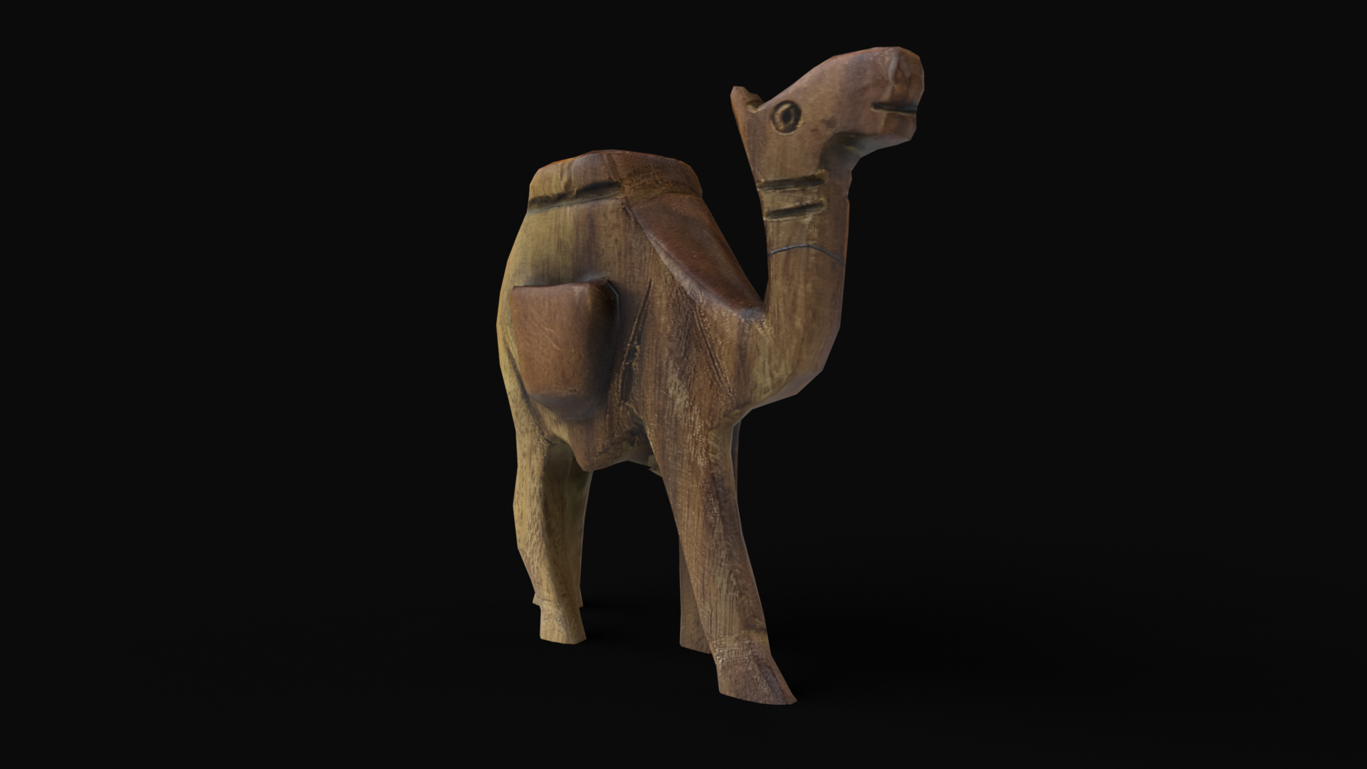 3D Wooden Camel - TurboSquid 2118591