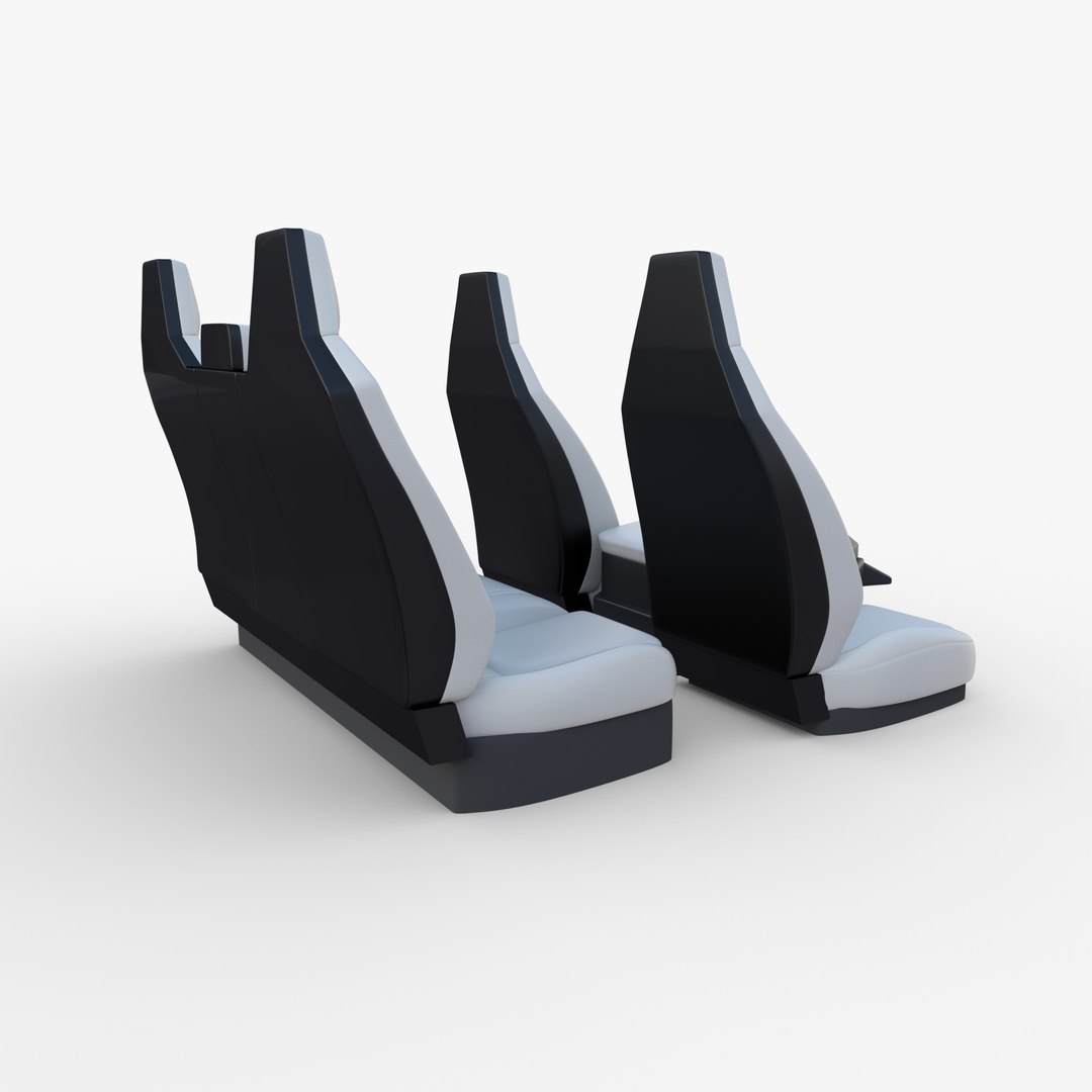 3D Tesla Cybertruck Seats - TurboSquid 1636089