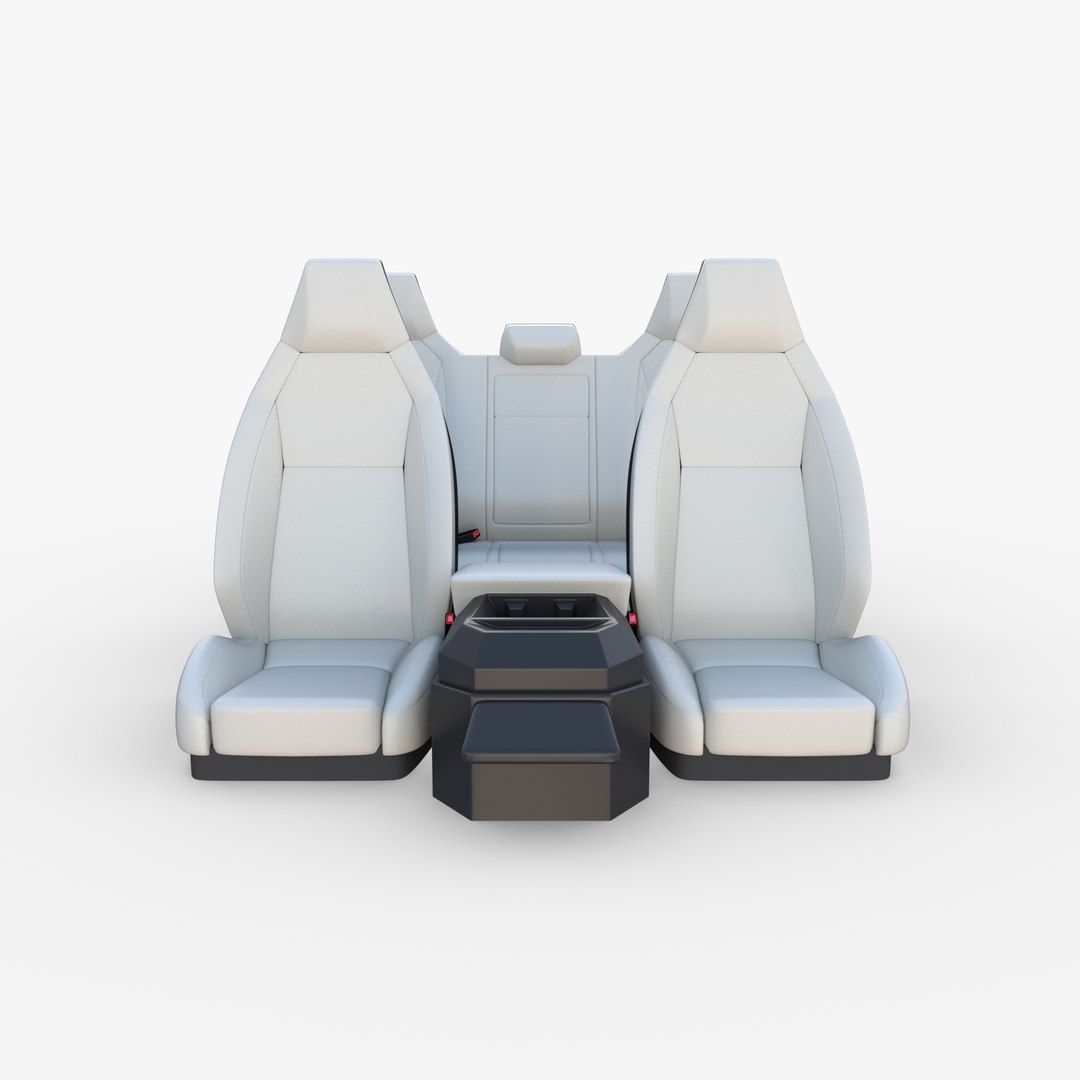 3D Tesla Cybertruck Seats - TurboSquid 1636089