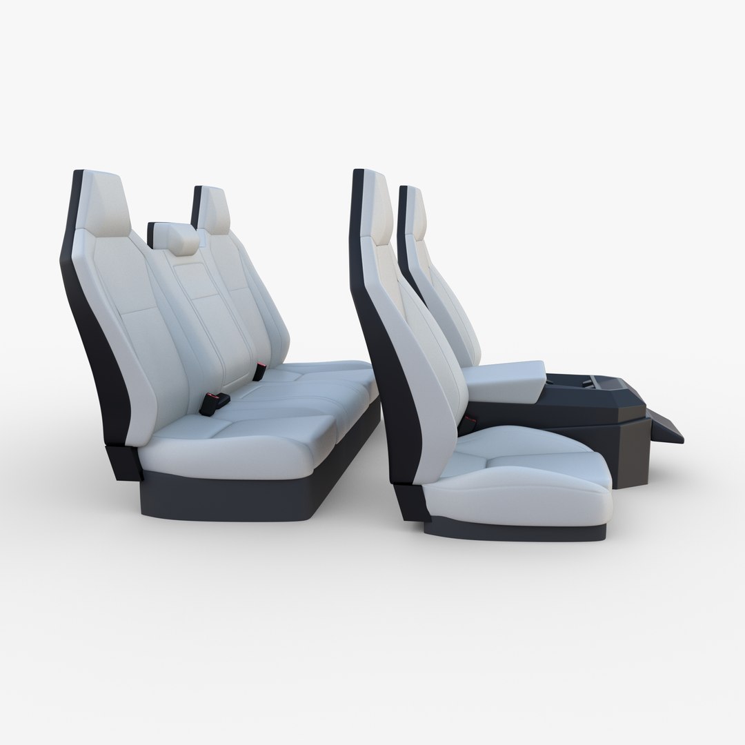 3D Tesla Cybertruck Seats - TurboSquid 1636089
