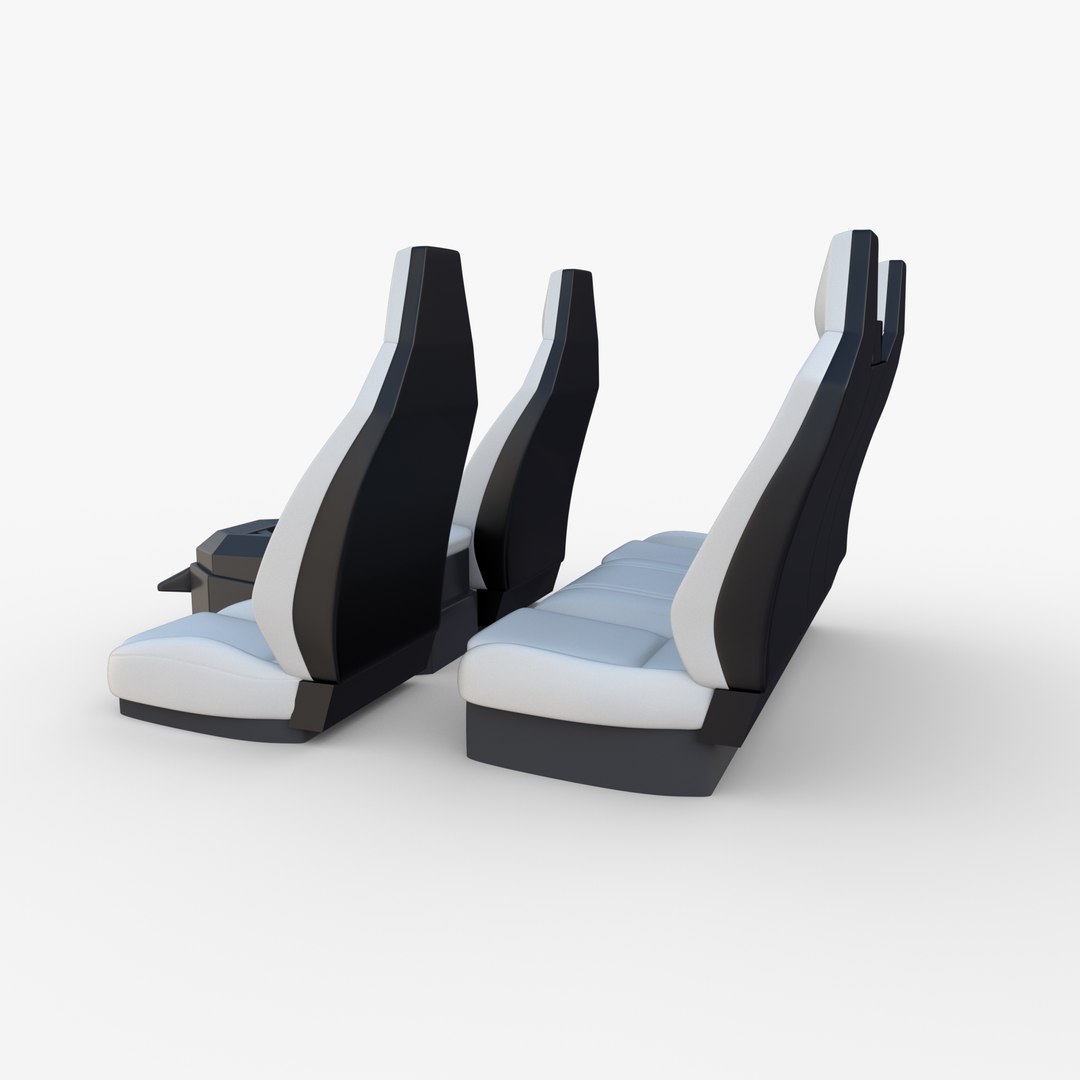 3D Tesla Cybertruck Seats - TurboSquid 1636089