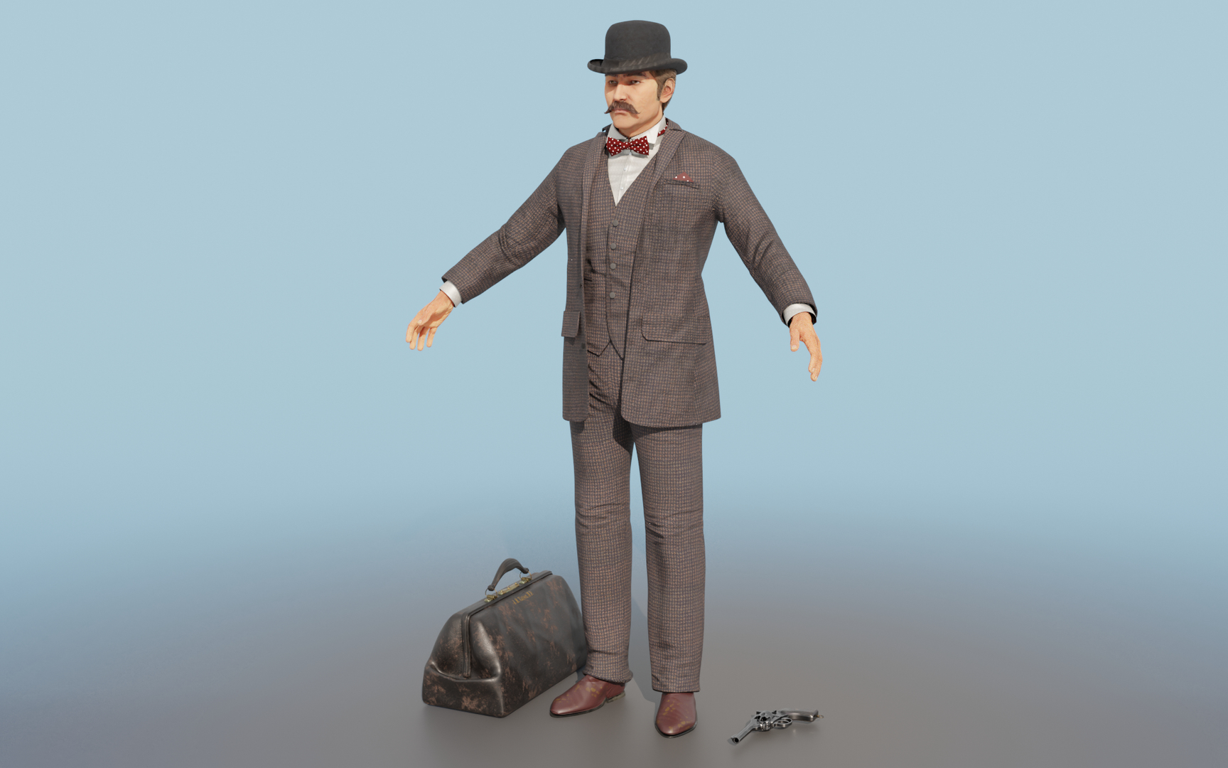 3D John Watson MD - Victorian Gentleman - Body And Face Rigged Model ...