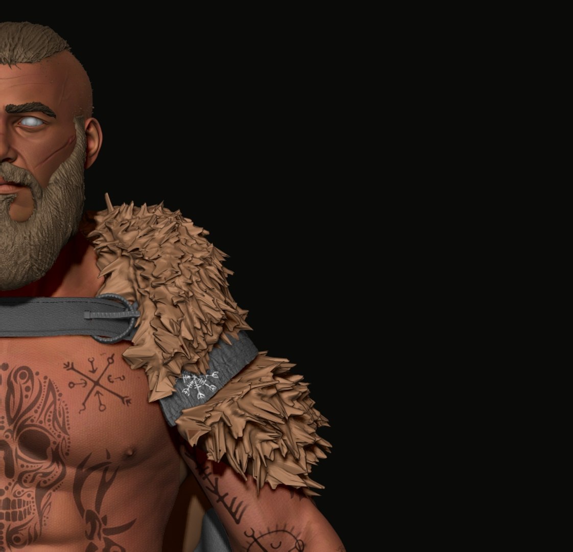 3D Warrior Character - TurboSquid 1539954