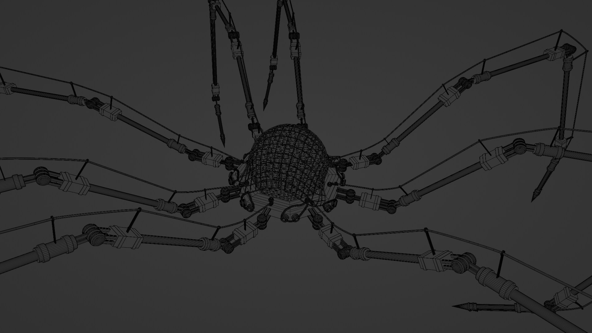 3D Mechanical Spider Rigged And Fully Animated - TurboSquid 1996456