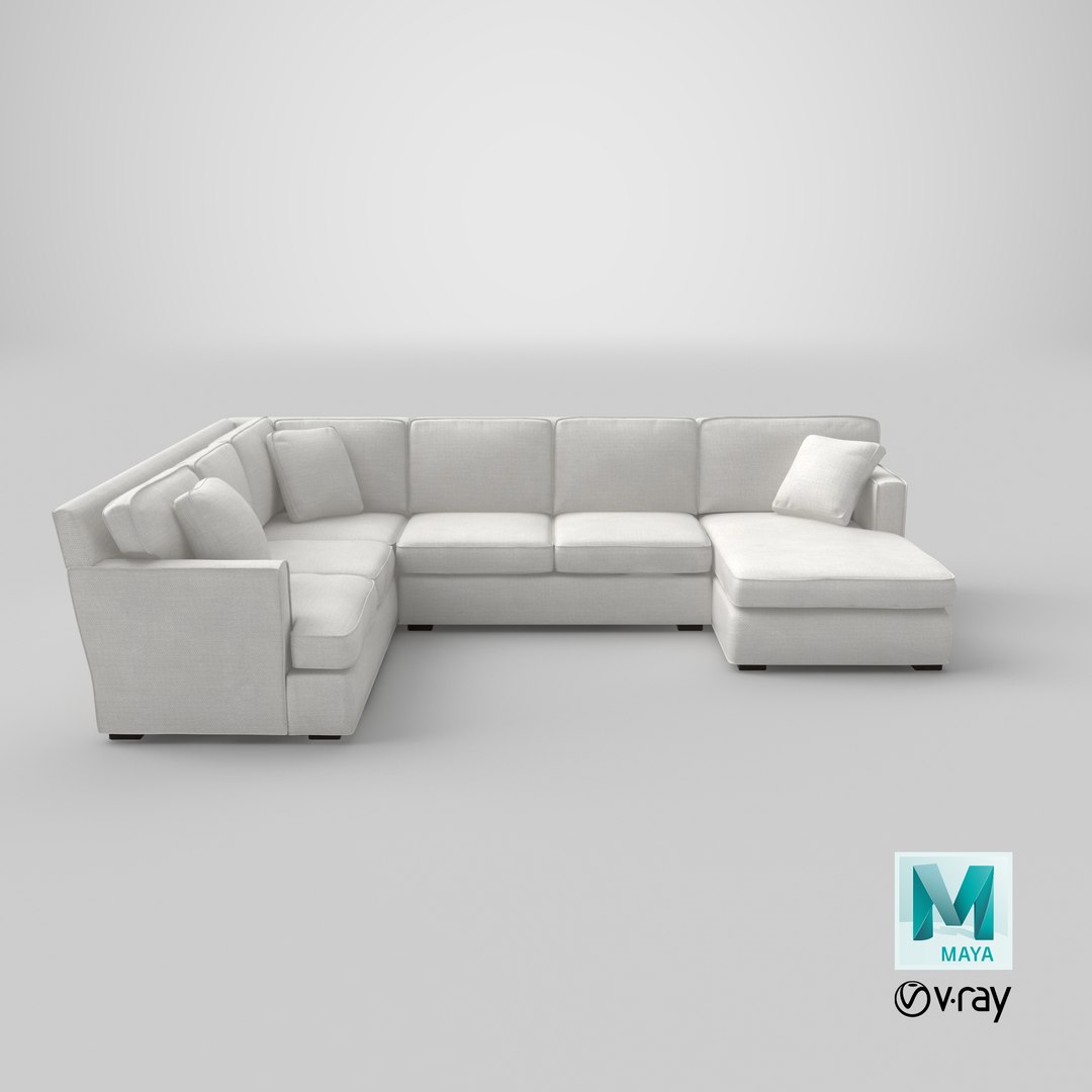 Transitonal-sectional-sofa 3D Model - TurboSquid 1270678