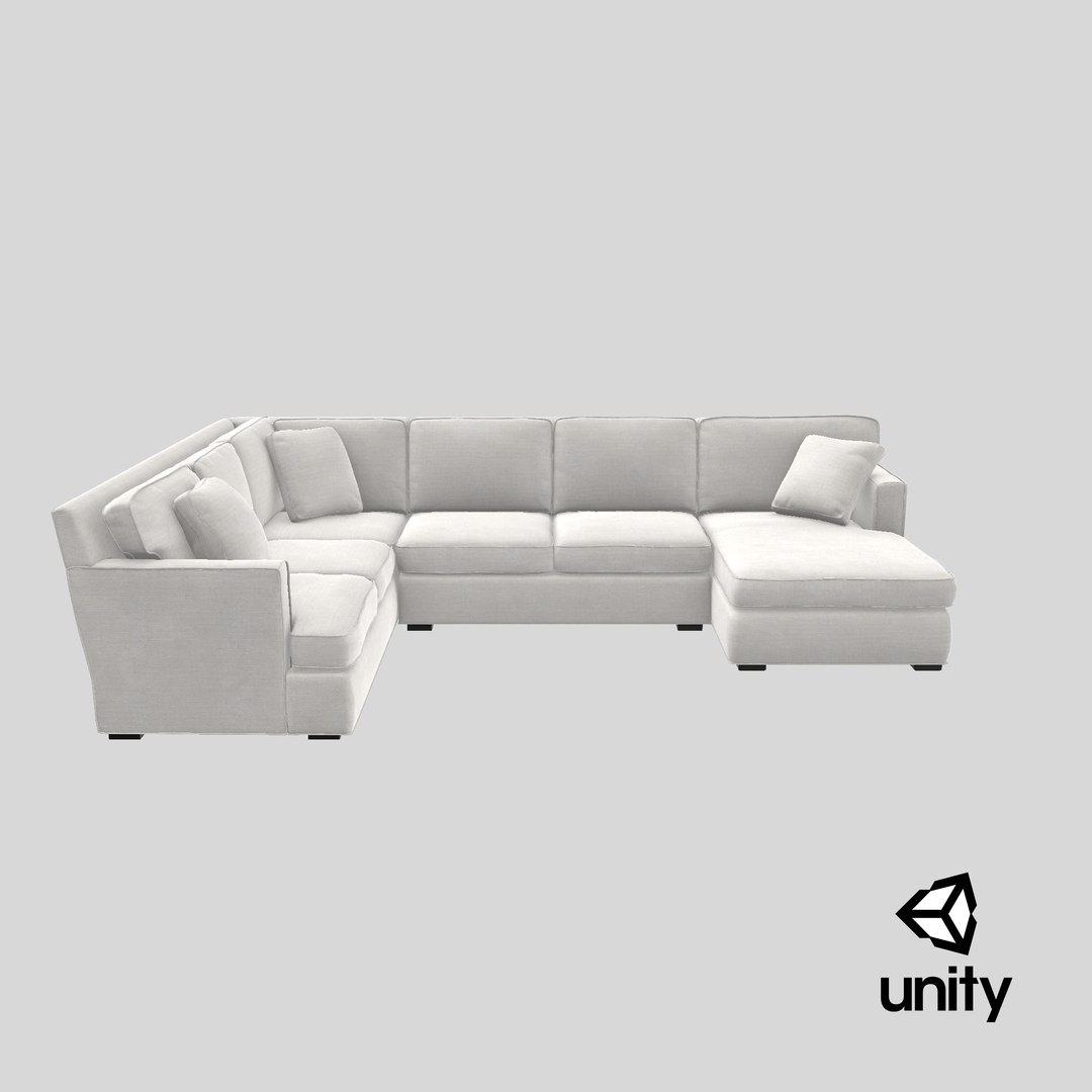 Transitonal-sectional-sofa 3D model - TurboSquid 1270678