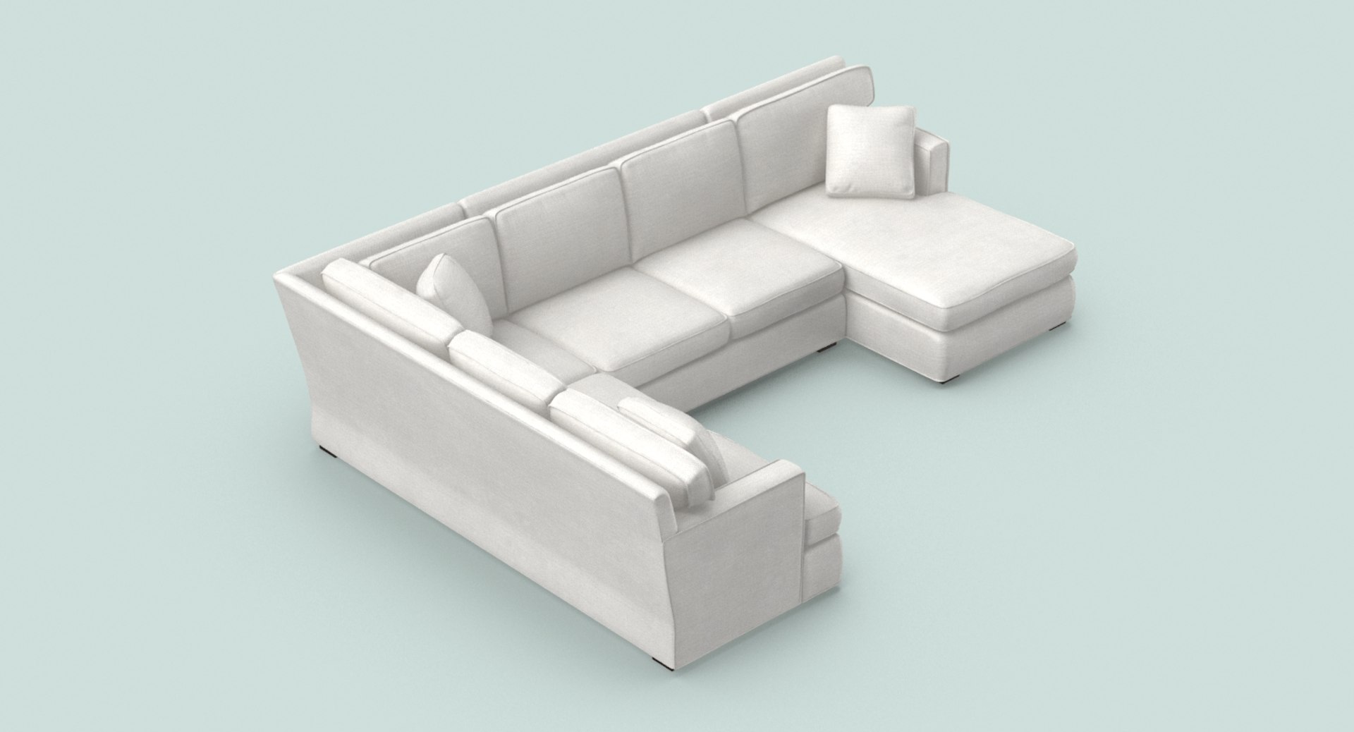 Transitonal-sectional-sofa 3D Model - TurboSquid 1270678