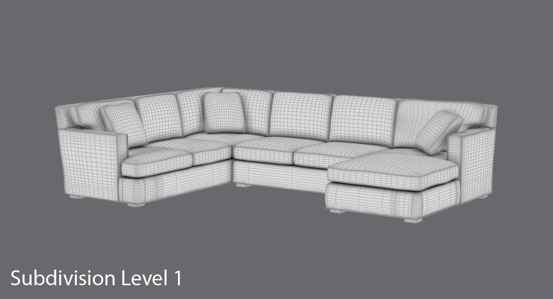 Transitonal-sectional-sofa 3D Model - TurboSquid 1270678