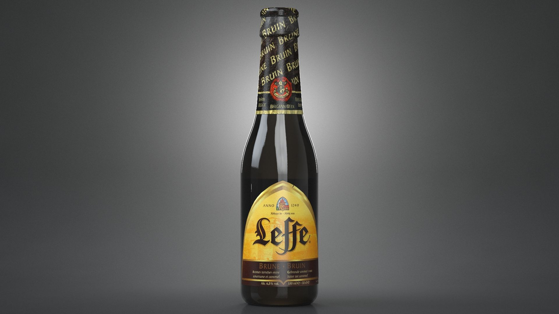 Leffe Brown Bruin Beer Bottles 3D - TurboSquid 1624293