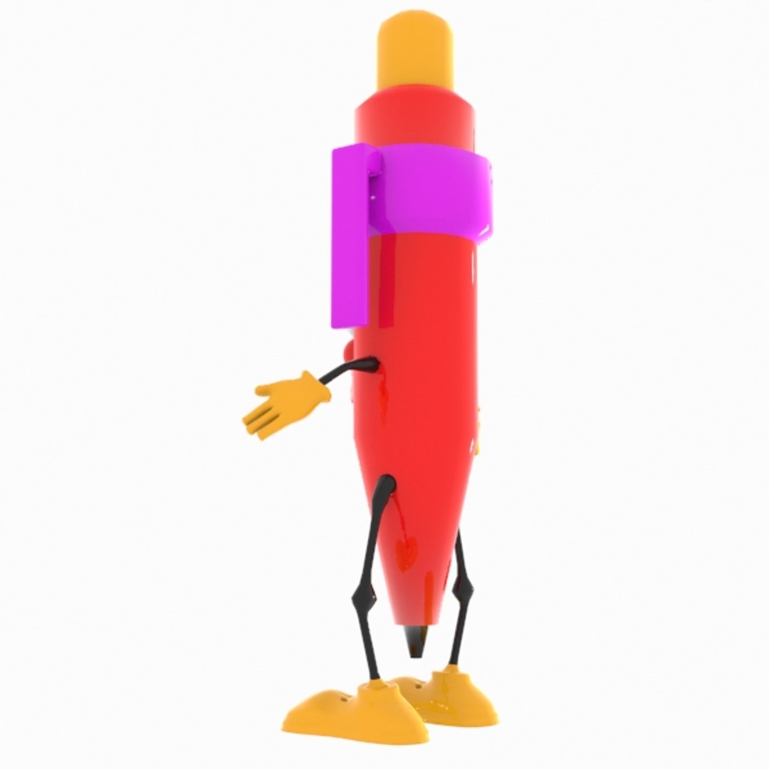 3d Model Character Pen