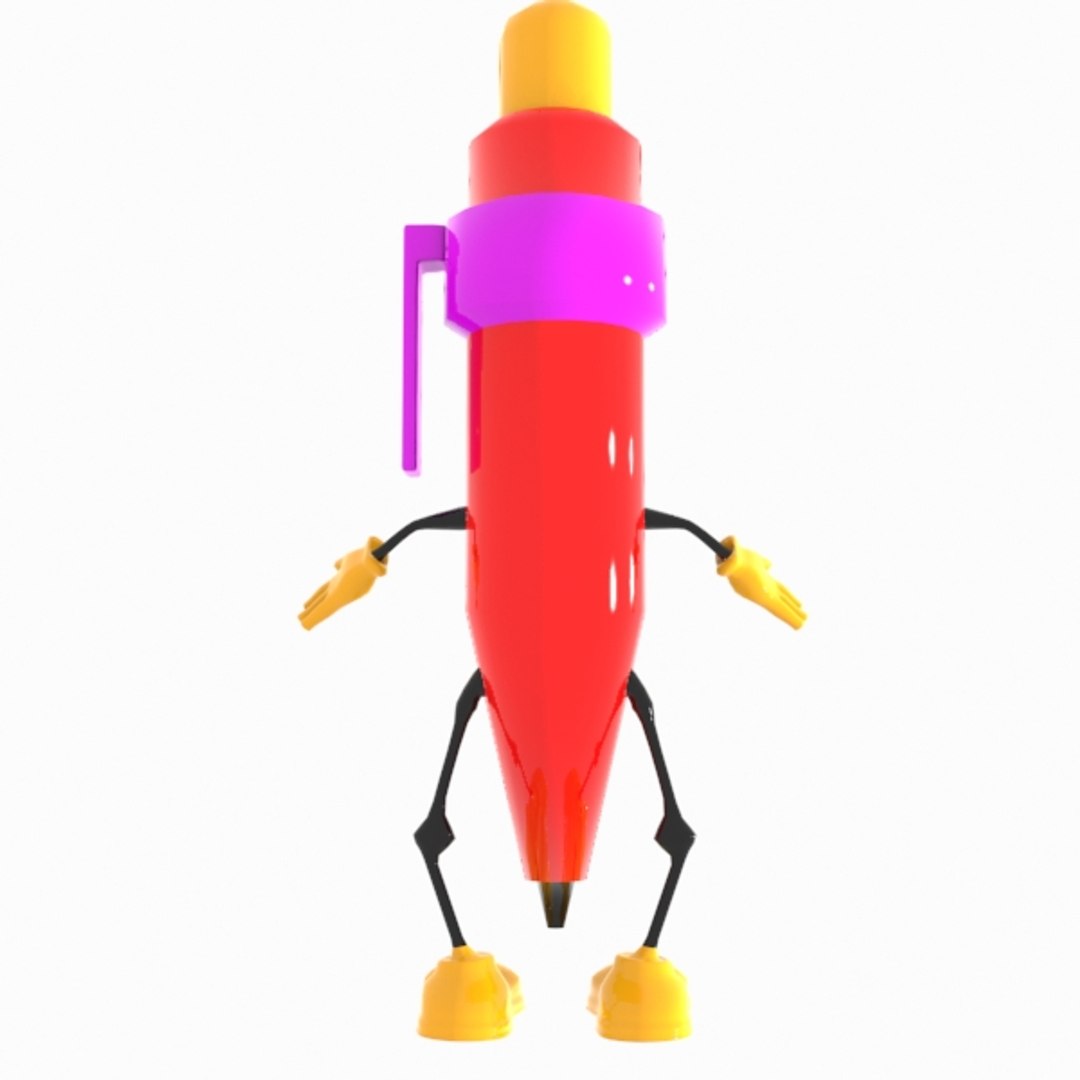 3d Model Character Pen