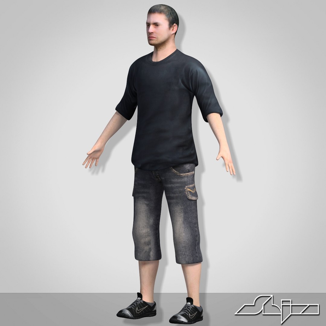 Male Man Boy 3d Model