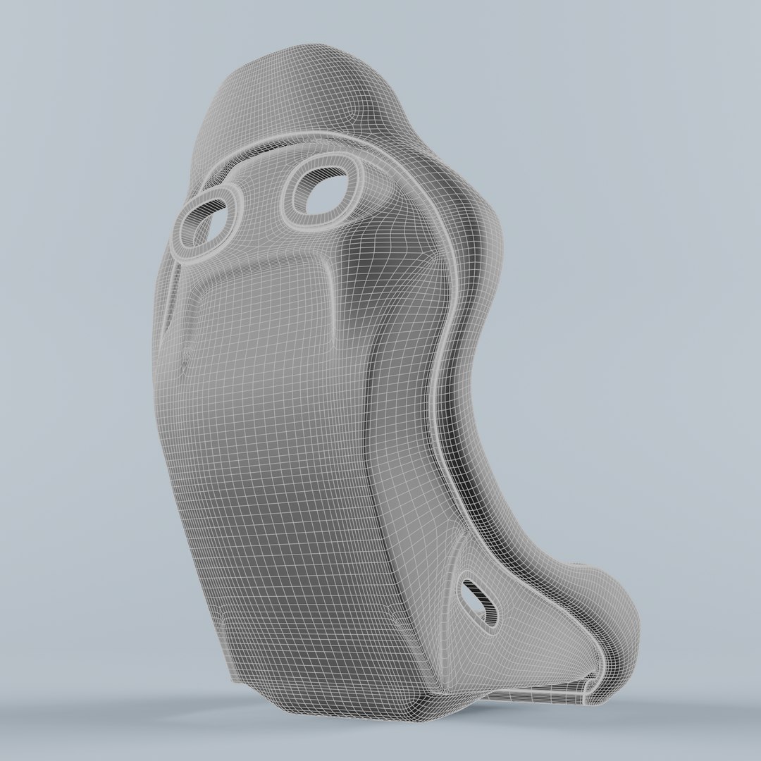 BRIDE ZIEG IV WIDE Black Seat 3D Model - TurboSquid 1790048
