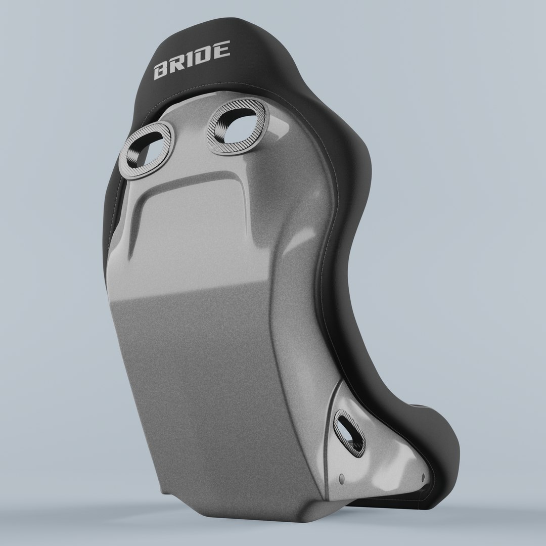 BRIDE ZIEG IV WIDE Black Seat 3D Model - TurboSquid 1790048