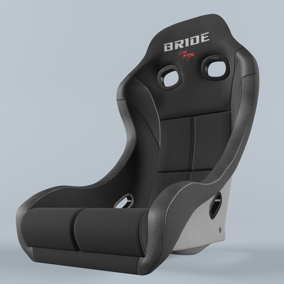 BRIDE ZIEG IV WIDE Black Seat 3D Model - TurboSquid 1790048