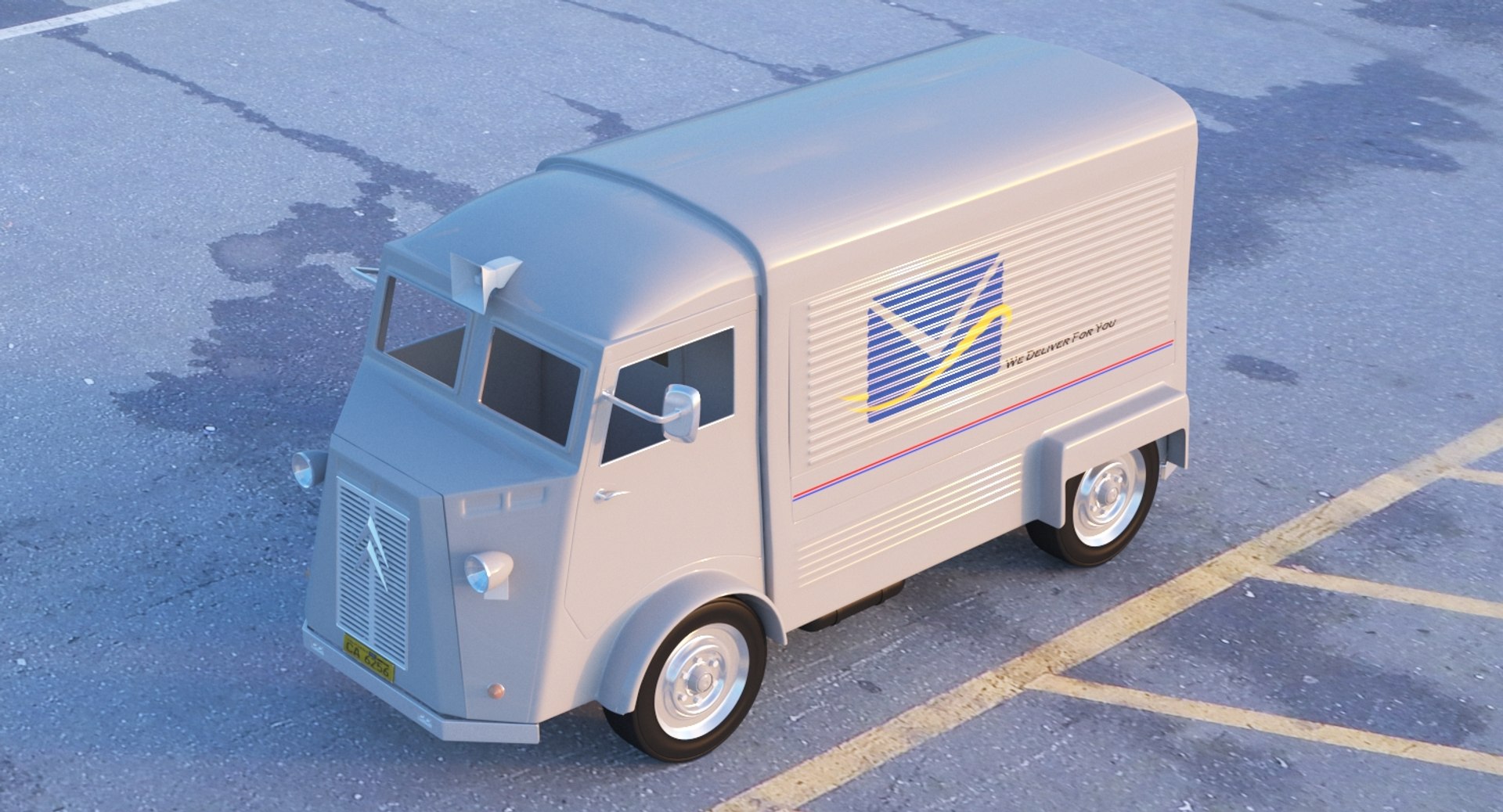 Mail Truck 3D Model - TurboSquid 1281127