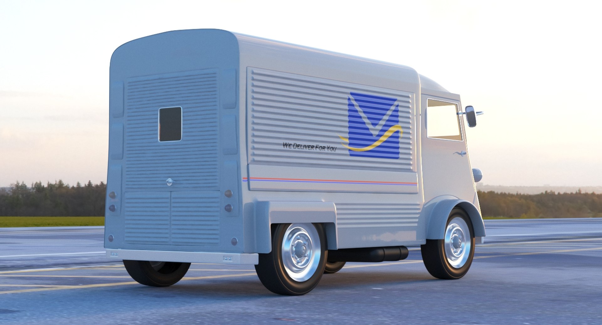 Mail Truck 3D Model - TurboSquid 1281127
