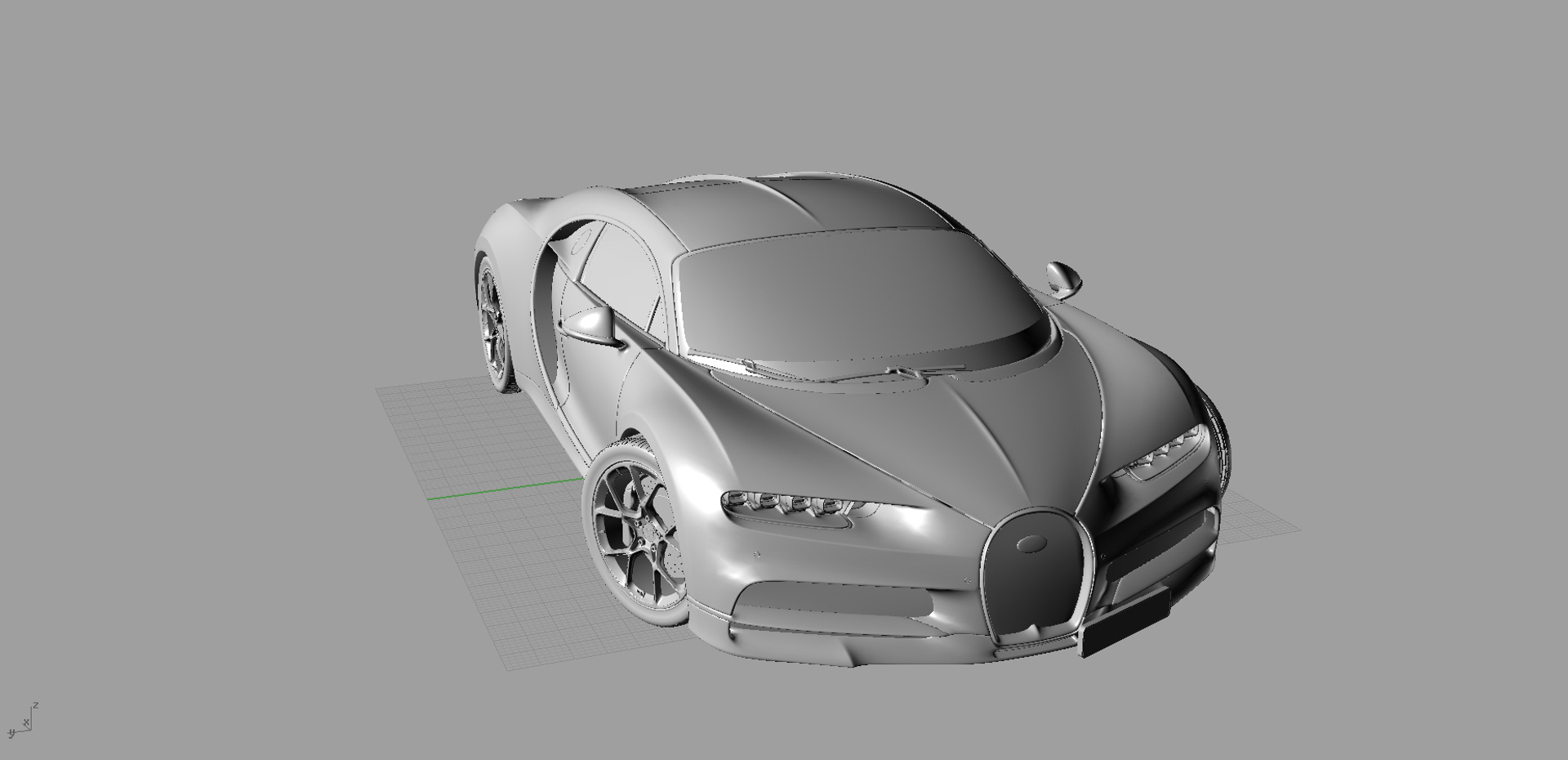 3d Model Of Bugatti Chiron Interior