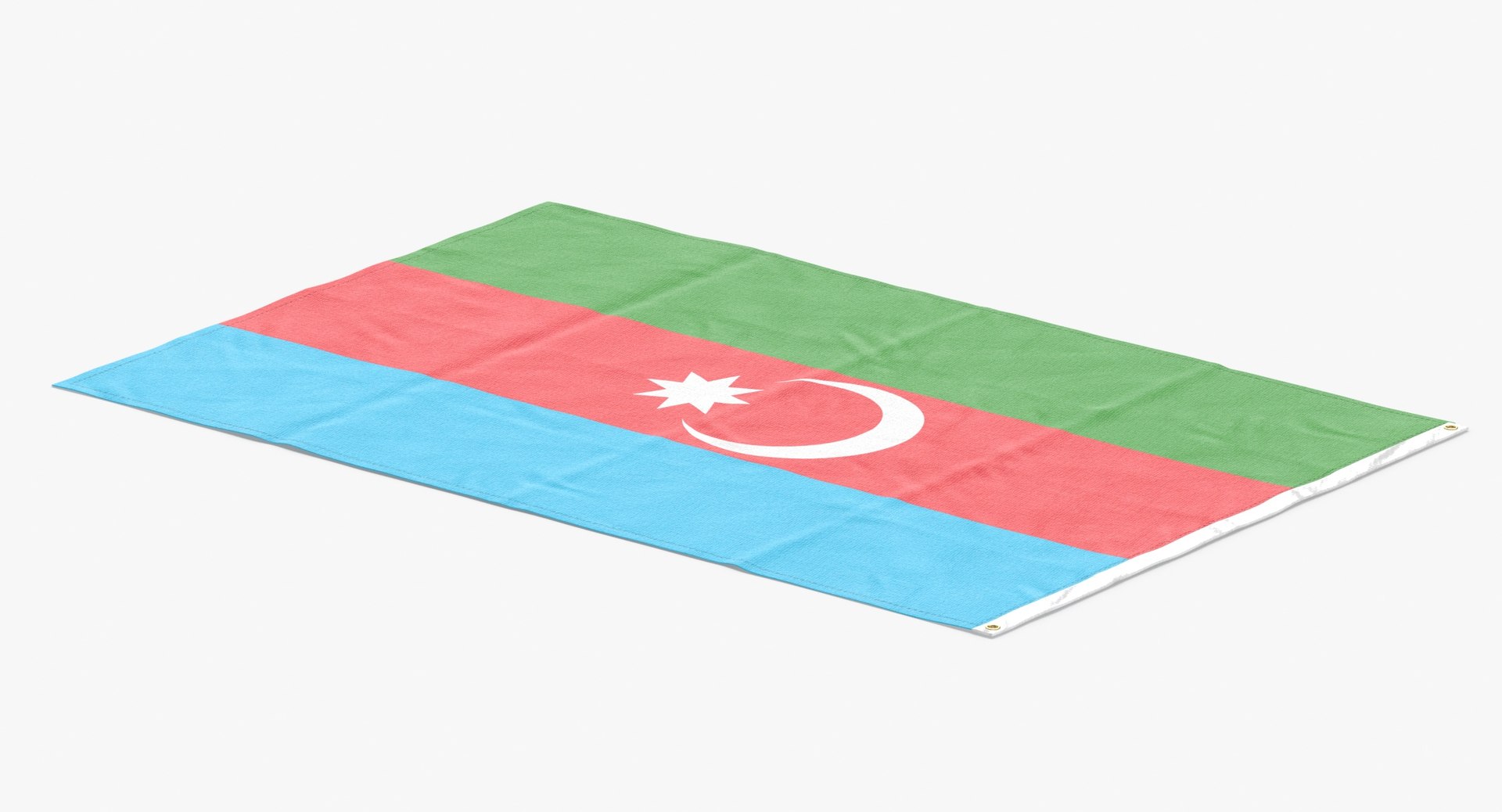 3D Flag Laying Pose Azerbaijan - TurboSquid 1573518